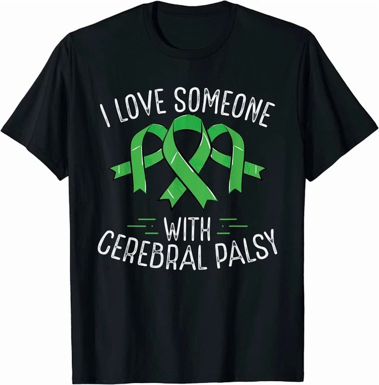 Hot Trending Tee With I Love Someone With Cerebral Palsy Awareness ...