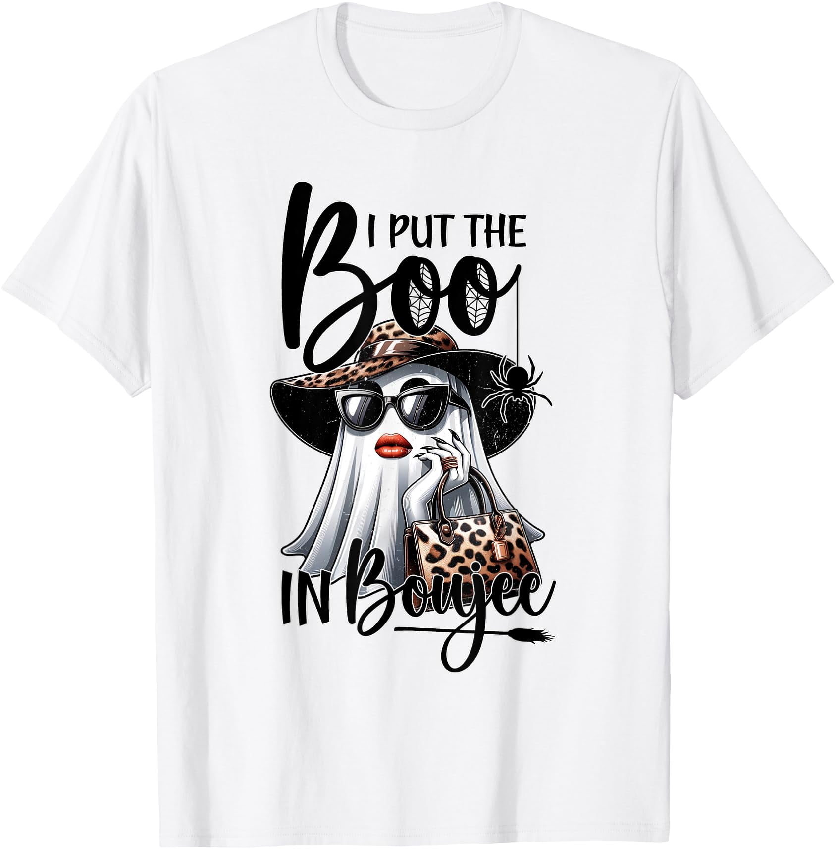 Hot Trending Tee With I Put The Boo In Boujee Cute Lady Ghost Girl ...