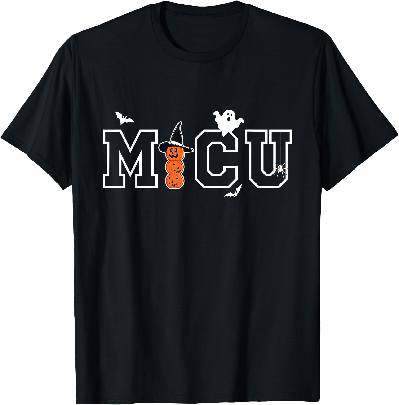 Hot Trending Tee With Icu Nurse Micu Sicu Cvicu Cticu Rn Halowen ...