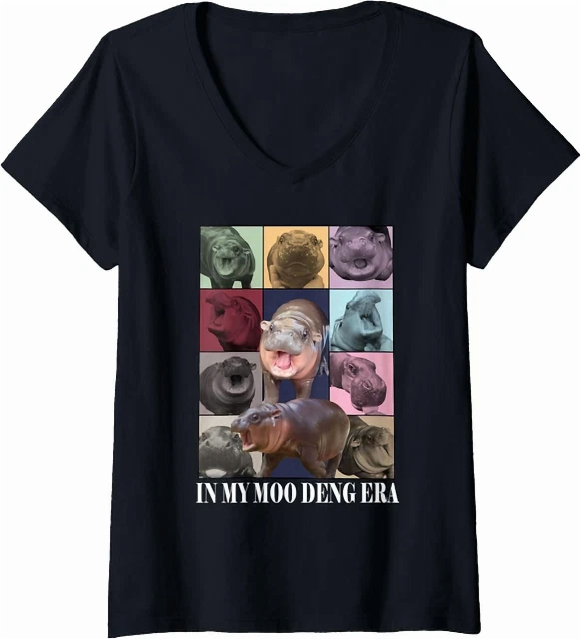 Hot Trending Tee With In My Moo Deng Era , Moo Deng Lover Animal Tshirt ...