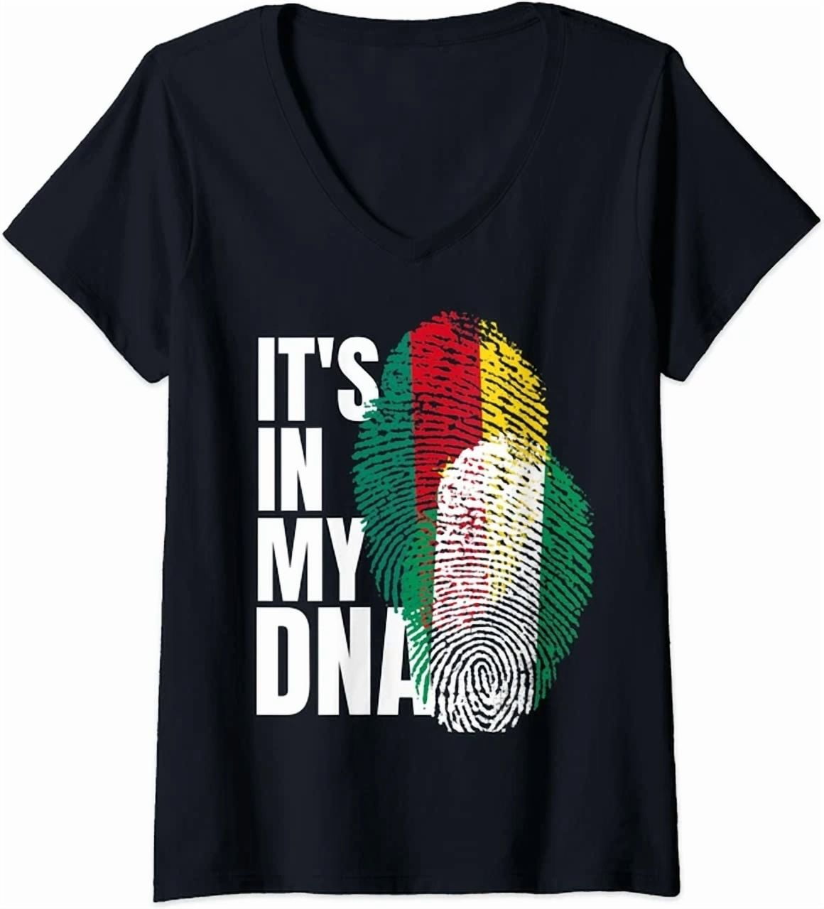 Hot Trending Tee With It'S In My Dna Cameroon And Nigerian Flag Gift ...