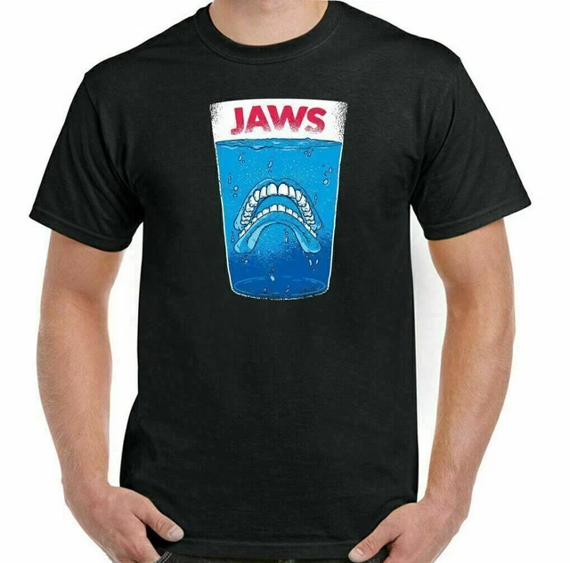 Hot Trending Tee With Jaws T-Shirt, Mens Womens False Teeth Shark Movie ...