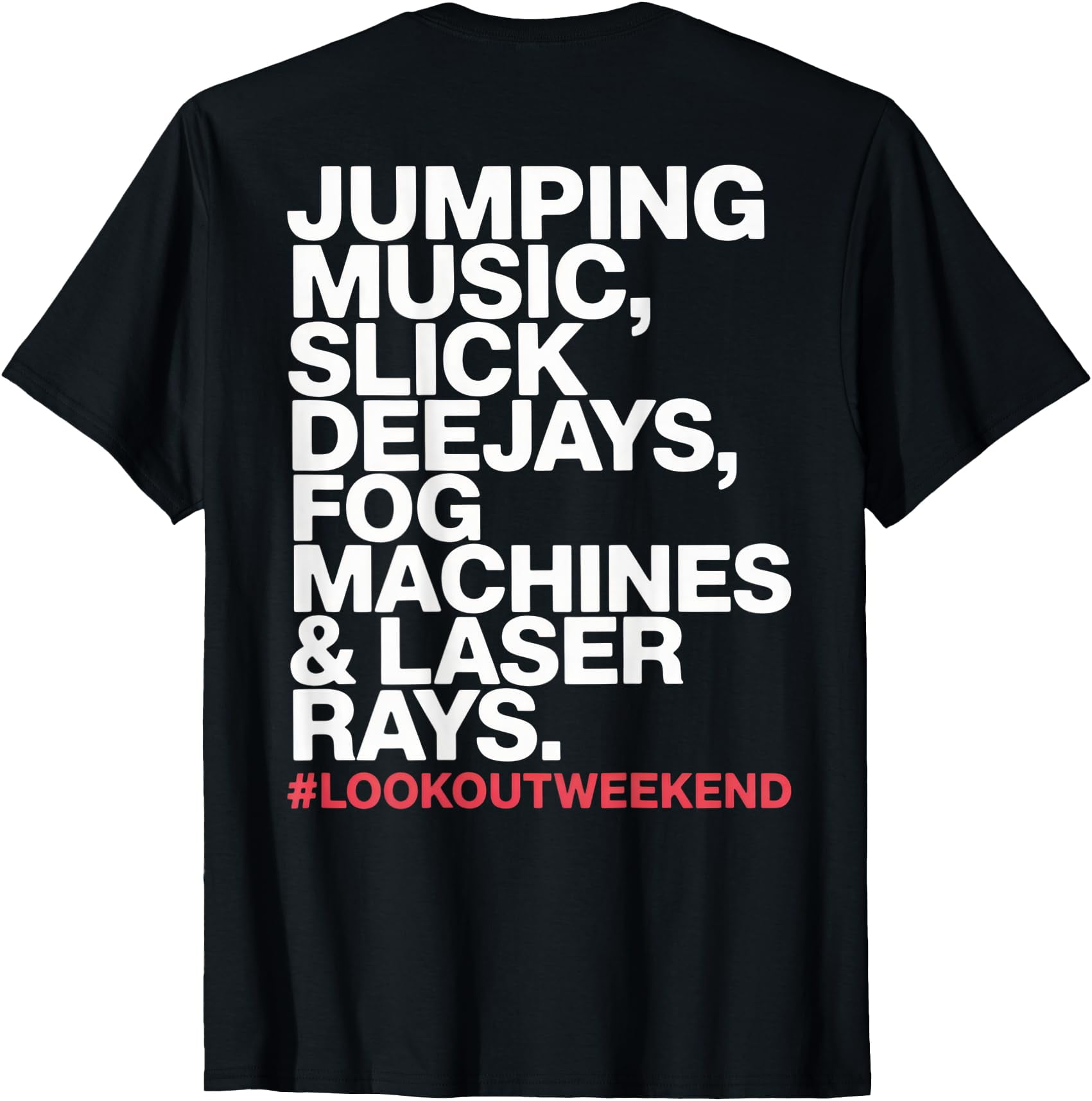 Hot Trending Tee With Jumping Music Slick Deejays Fog Machines Laser ...