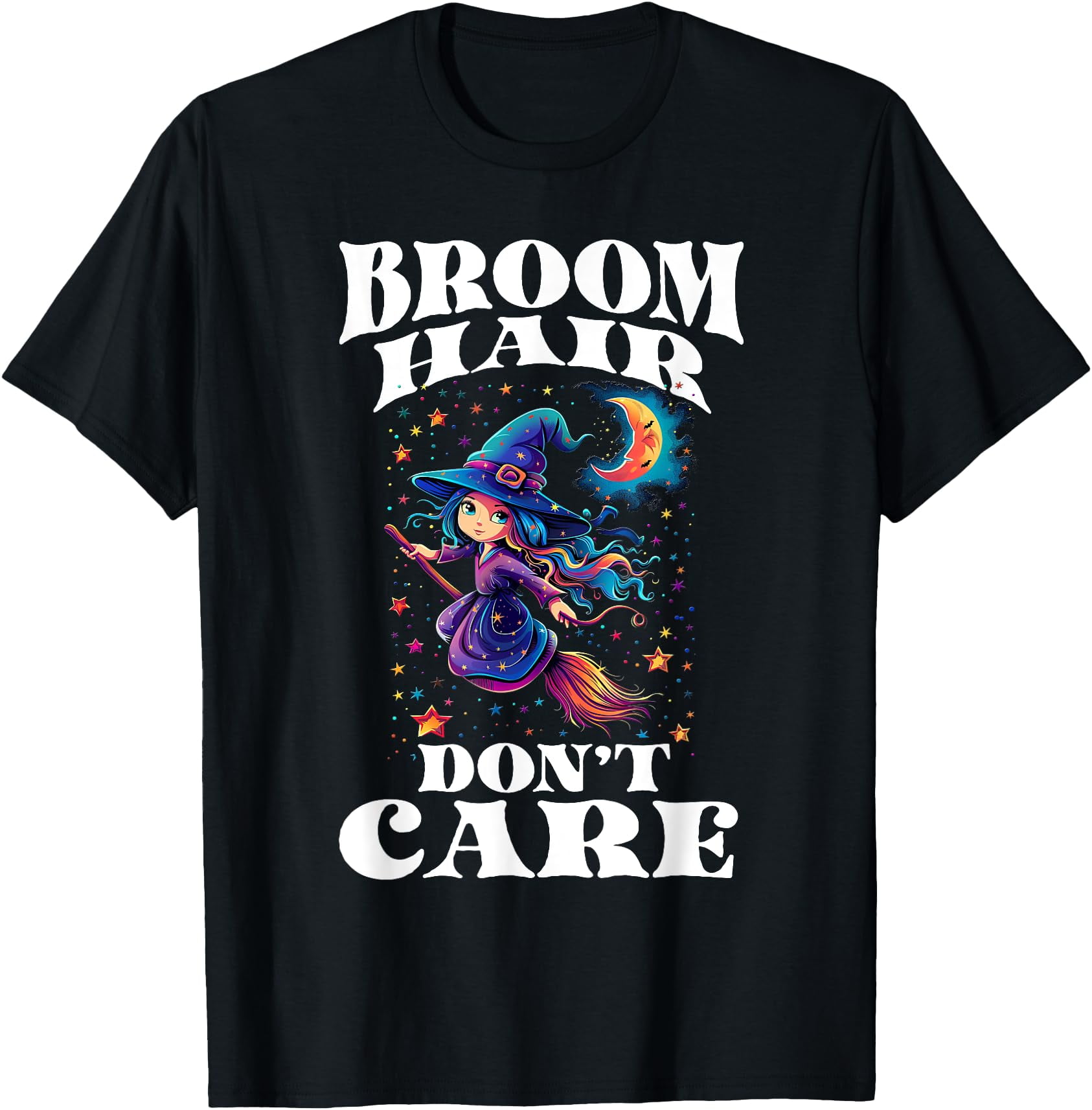 Hot Trending Tee With Junior Witch Witches For Broom Hair Don'T Care S-5Xl T-Shirt - Walmart.com