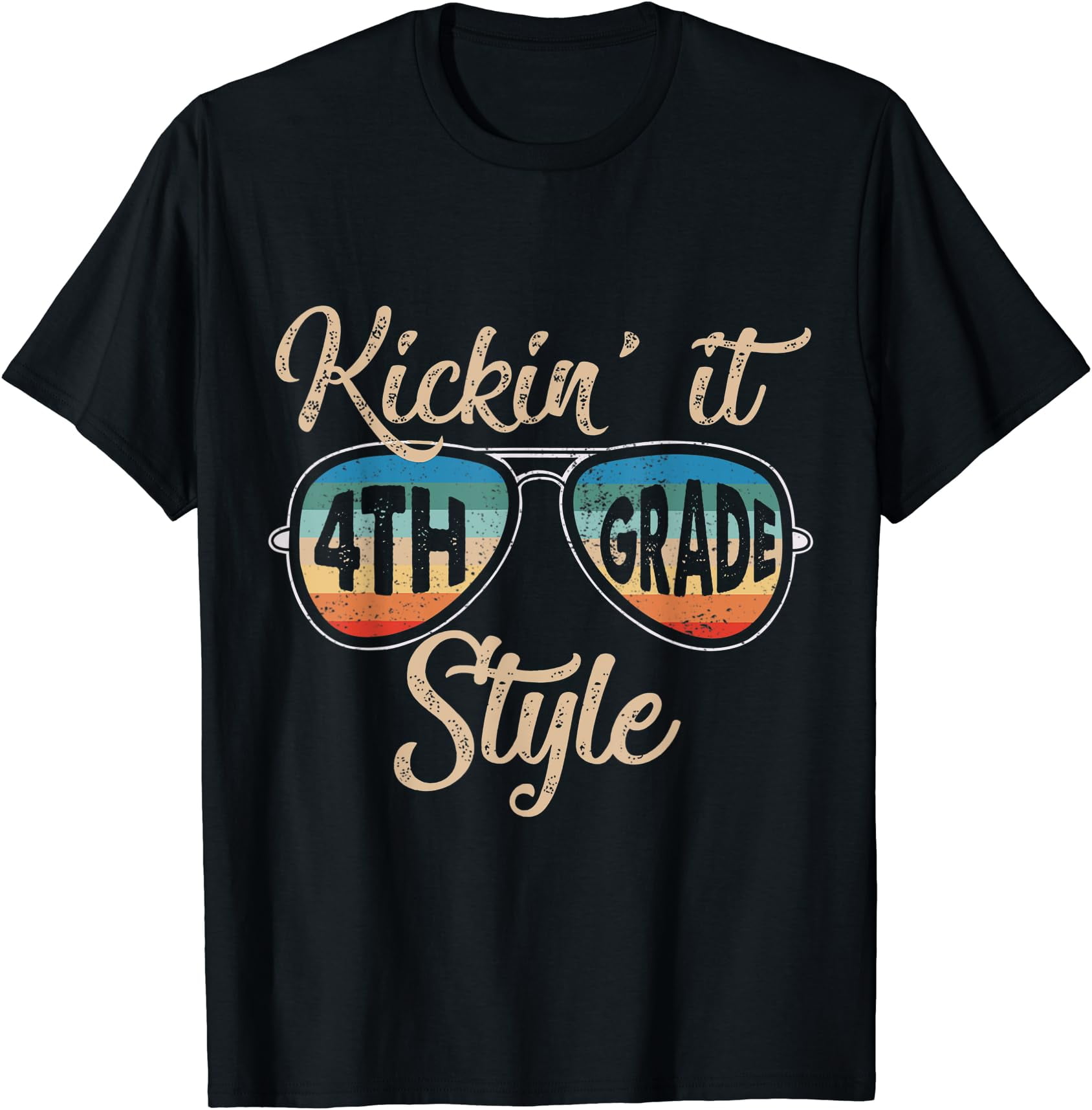 Hot Trending Tee With Kickin' It 4Th Grade Style Back To School ...