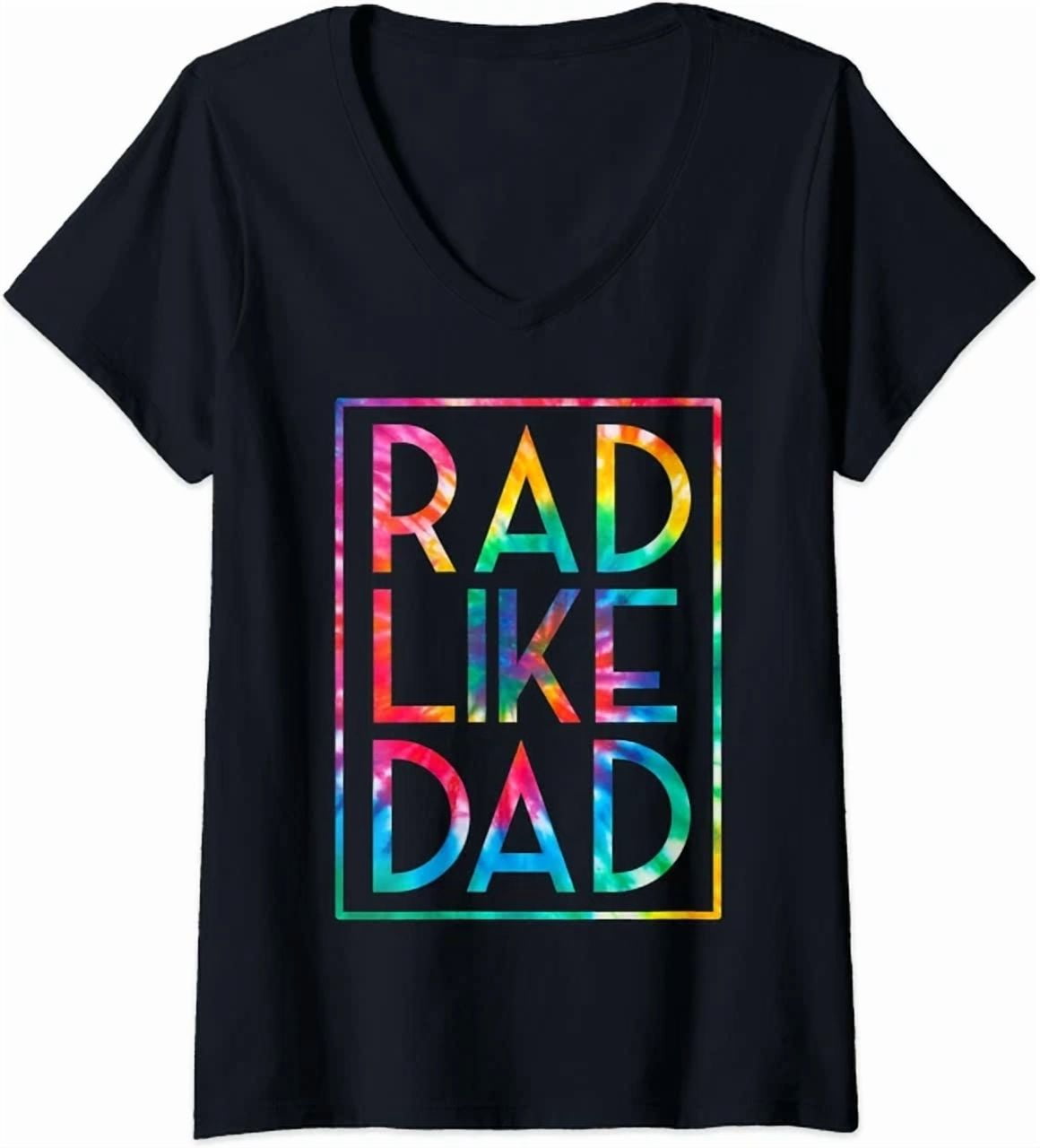 Hot Trending Tee With Kids Rad Like Dad Tie Dye Fathers Day Gift Tshirt ...