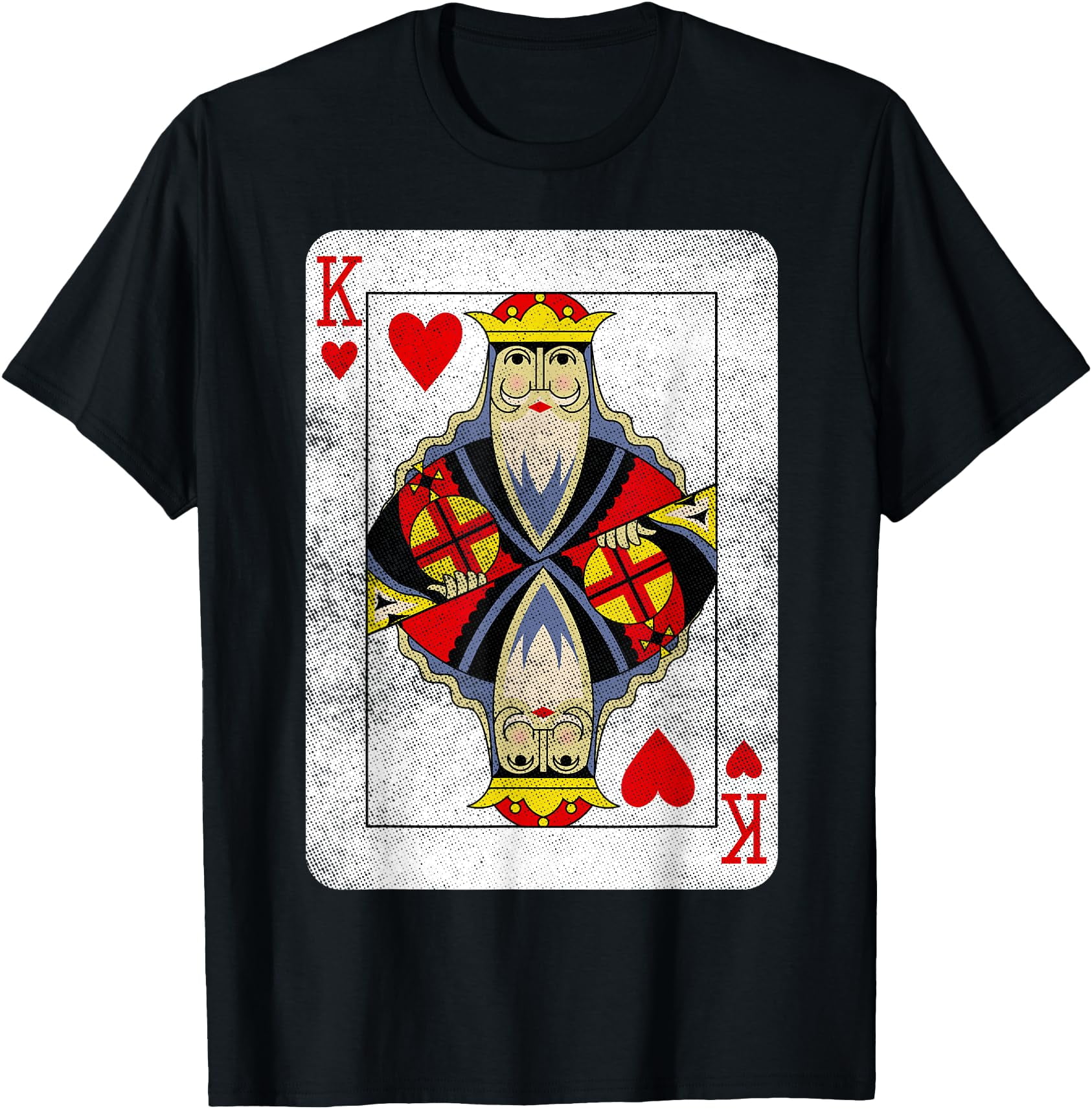 Hot Trending Tee With King Of Hearts Playing Cards Halowen Party ...