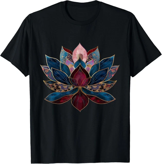 Hot Trending Tee With Lotus Flower Vintage Japanese Zen Buddhism Yoga ...