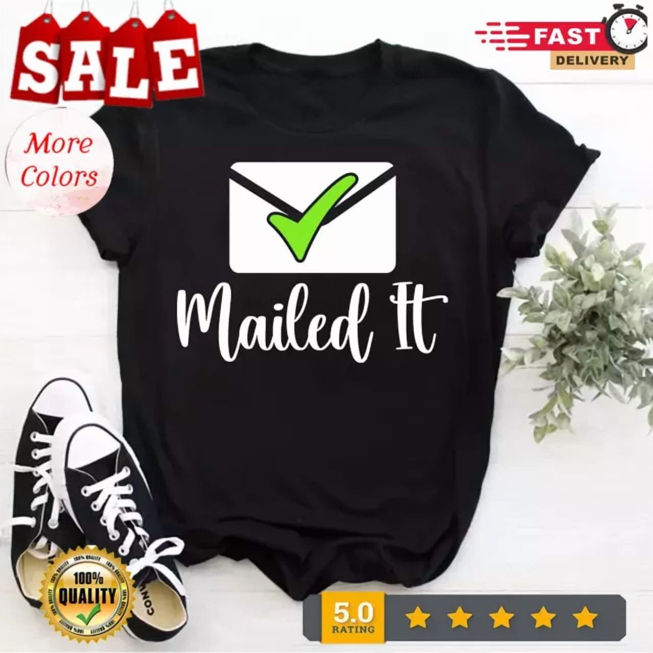 Hot Trending Tee With Mail Carrier Mailed It Postal Worker Mailman Postman T-Shirt Postman Tee ...