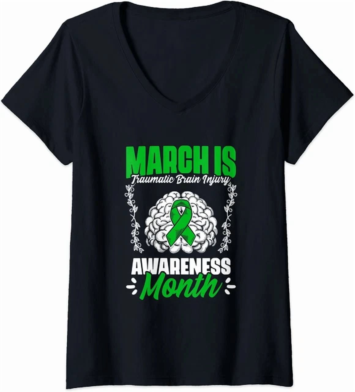 Hot Trending Tee With March Is Traumatic Brain Injury Month Surgery Tbi ...