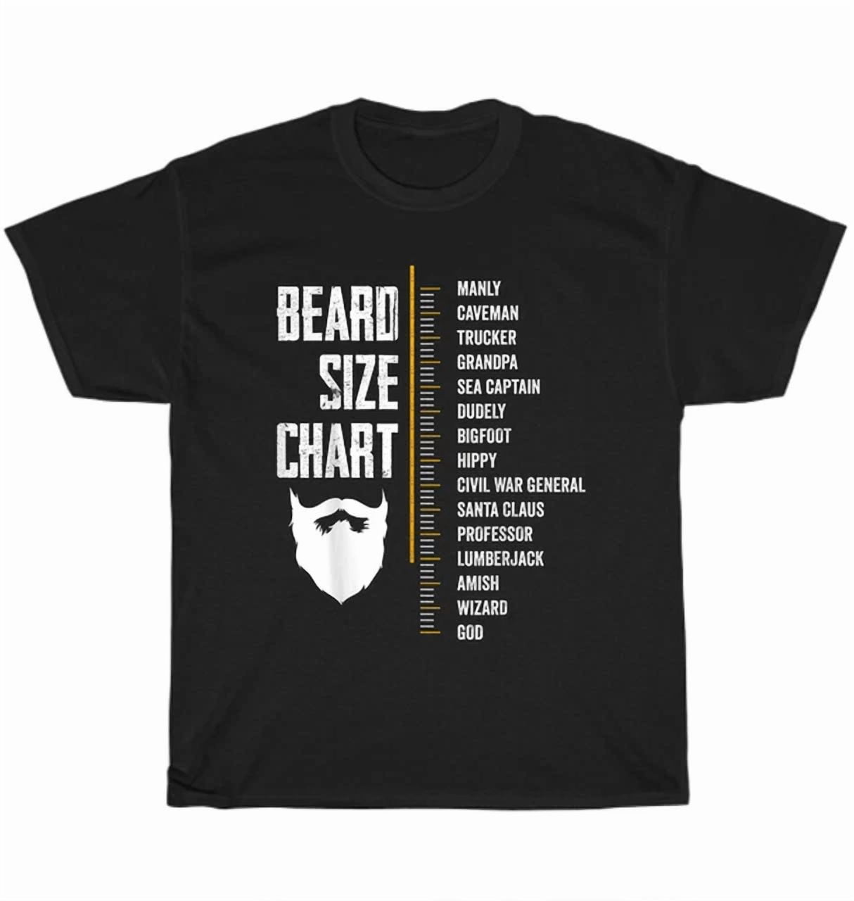 Hot Trending Tee With Mens Beard Measurement Size Chart Beard Length ...