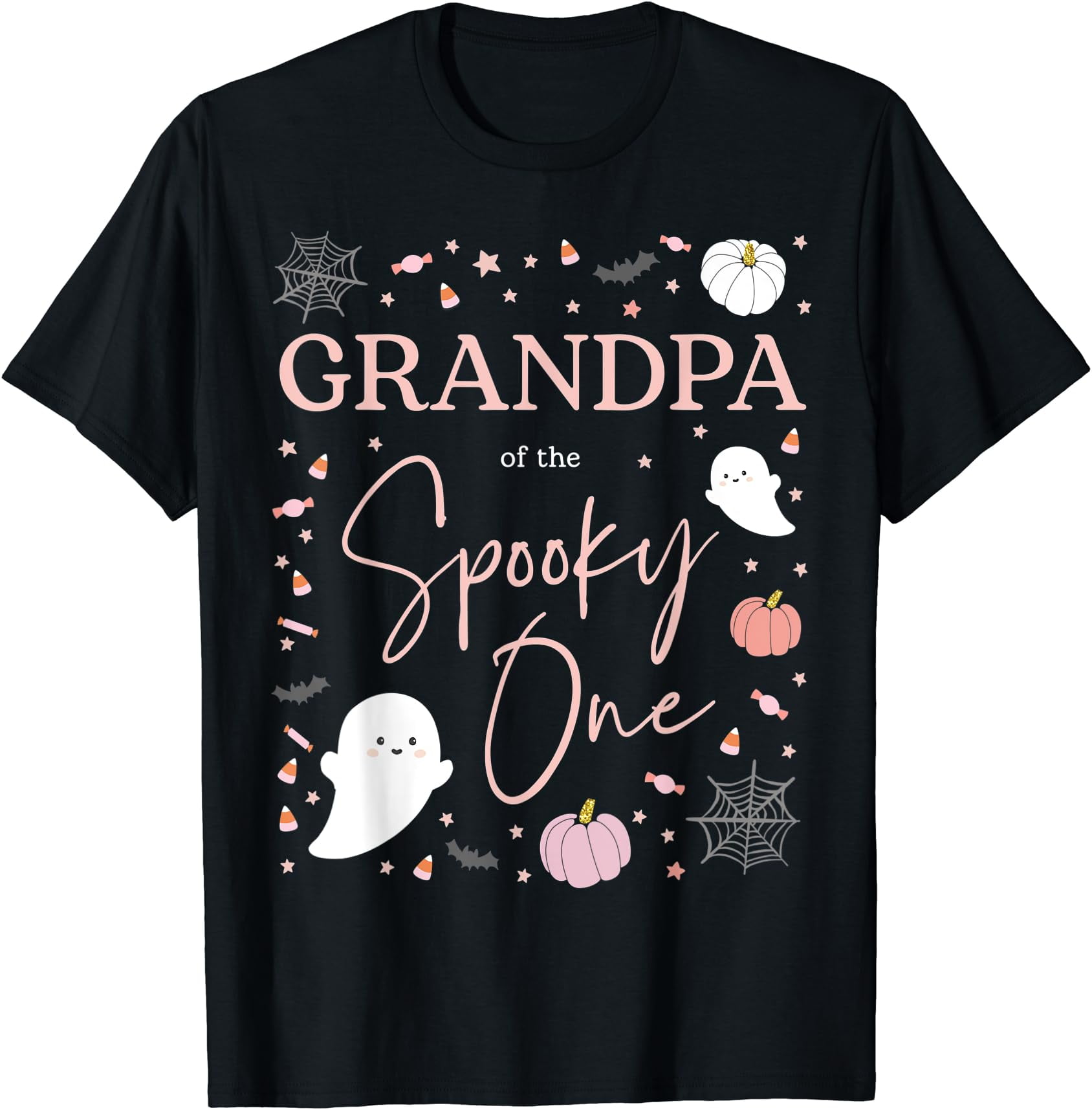 Hot Trending Tee With Mens Grandpa Of The Spooky One Girl First ...