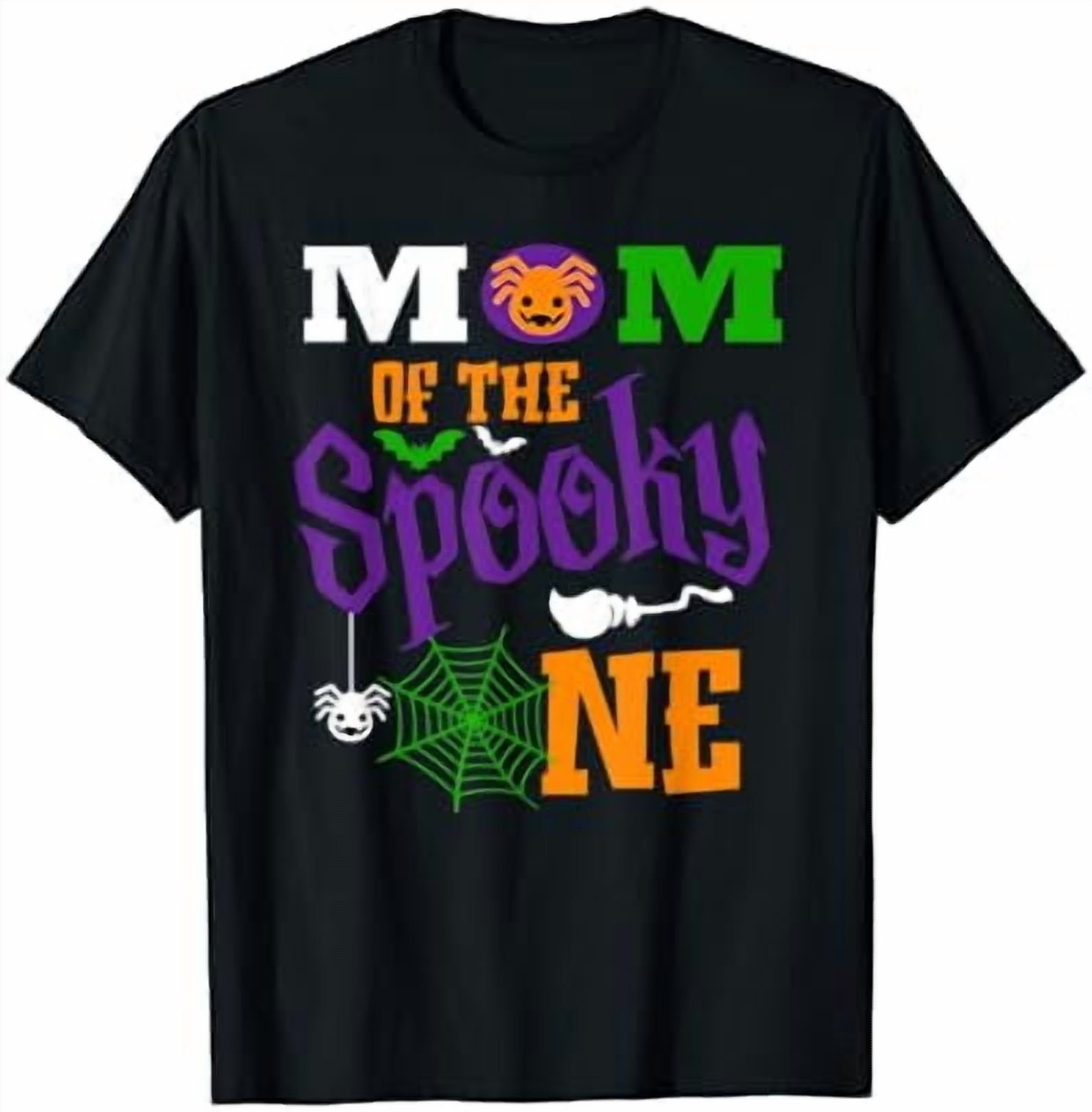 Hot Trending Tee With Mom Halowen 1St Birthday Family Spooky One ...