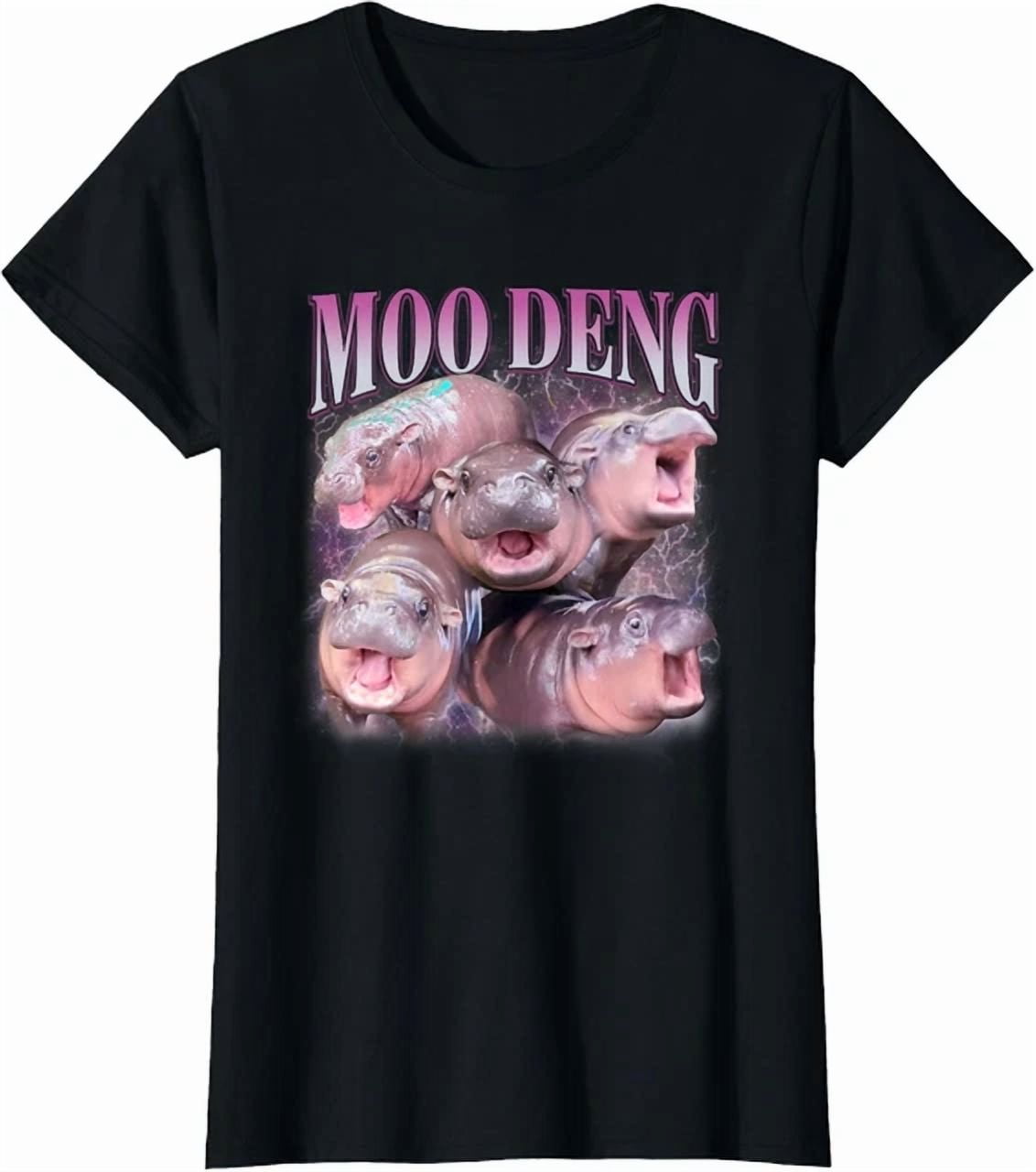 Hot Trending Tee With Moo-Dend The Famous Baby Pigmy Hippo Moodeng T ...