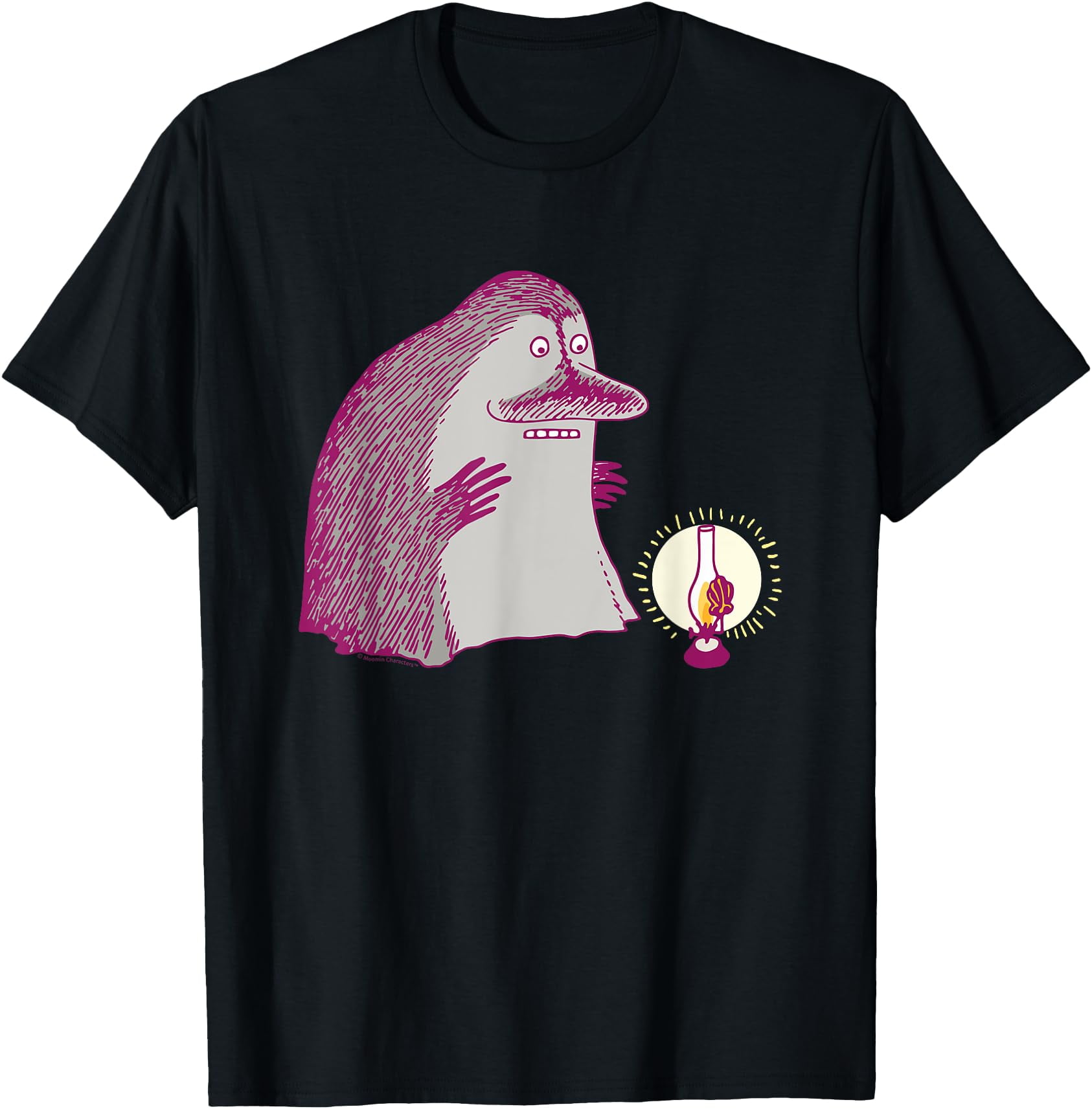Hot Trending Tee With Moomin The Groke Spooky Lamp Light - Walmart.com