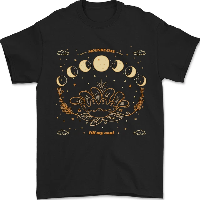 Hot Trending Tee With Moonbeams Moon Phases Celestial Pagan Mens Womens S-5Xl T-Shirt - Walmart.com