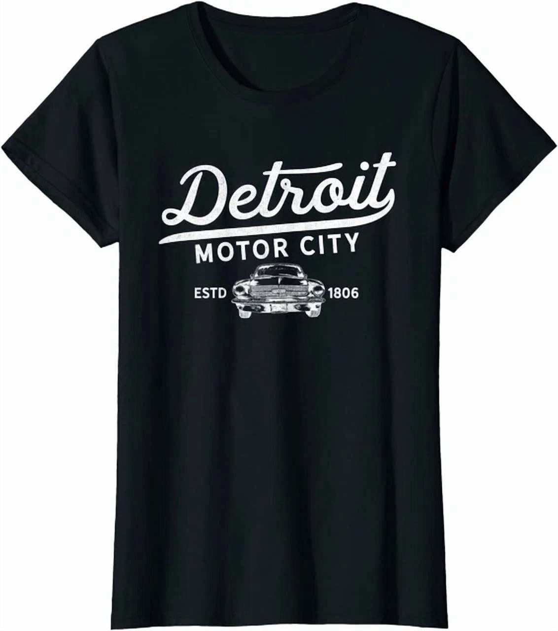 Hot Trending Tee With Motor City Muscle Car Detroit Vintage 1806 T ...