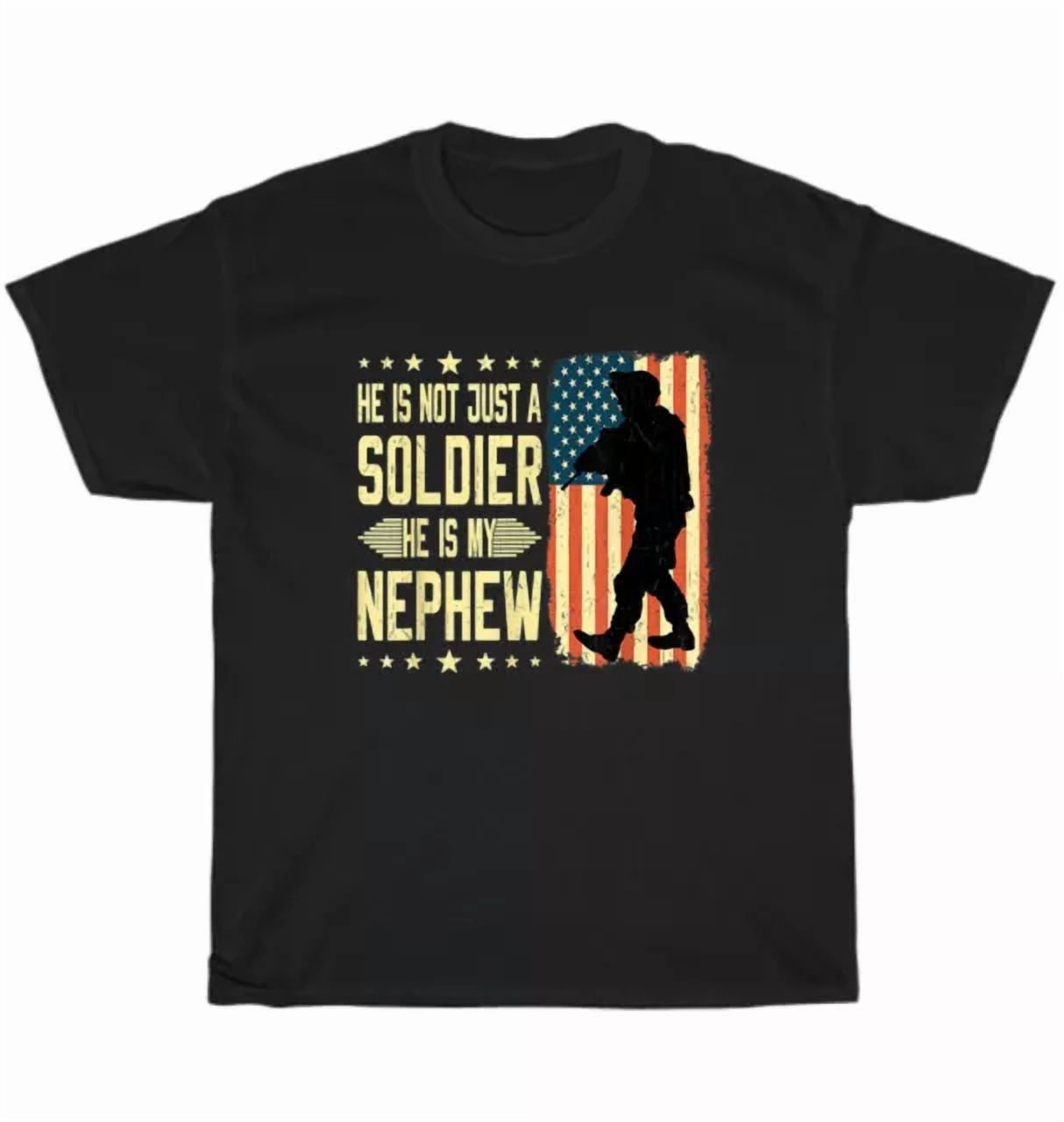 Hot Trending Tee With My Nephew Is A Soldier Hero Proud Army Aunt Uncle ...