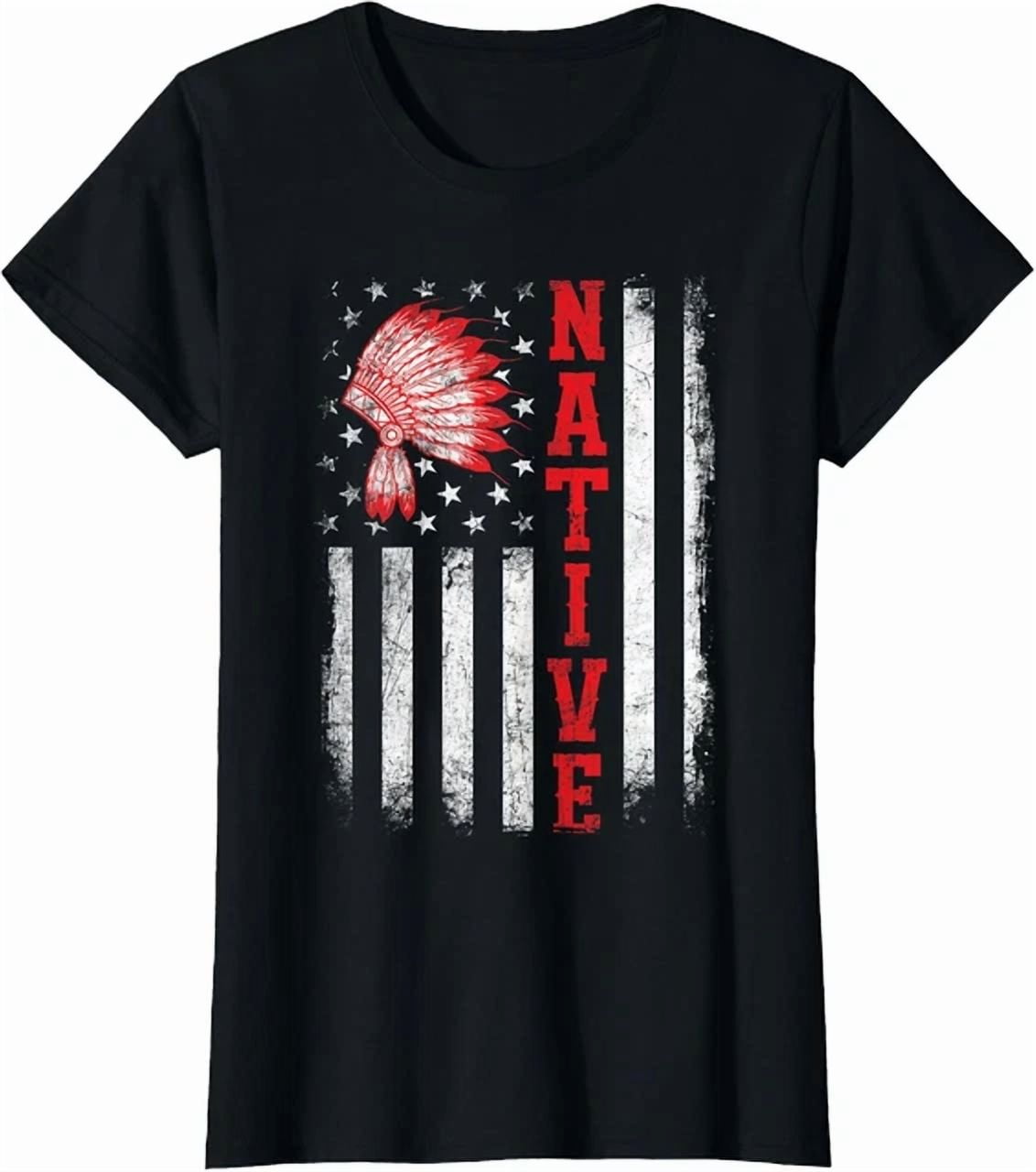 Hot Trending Tee With Native - American Day Usa Flag Cherokee ...