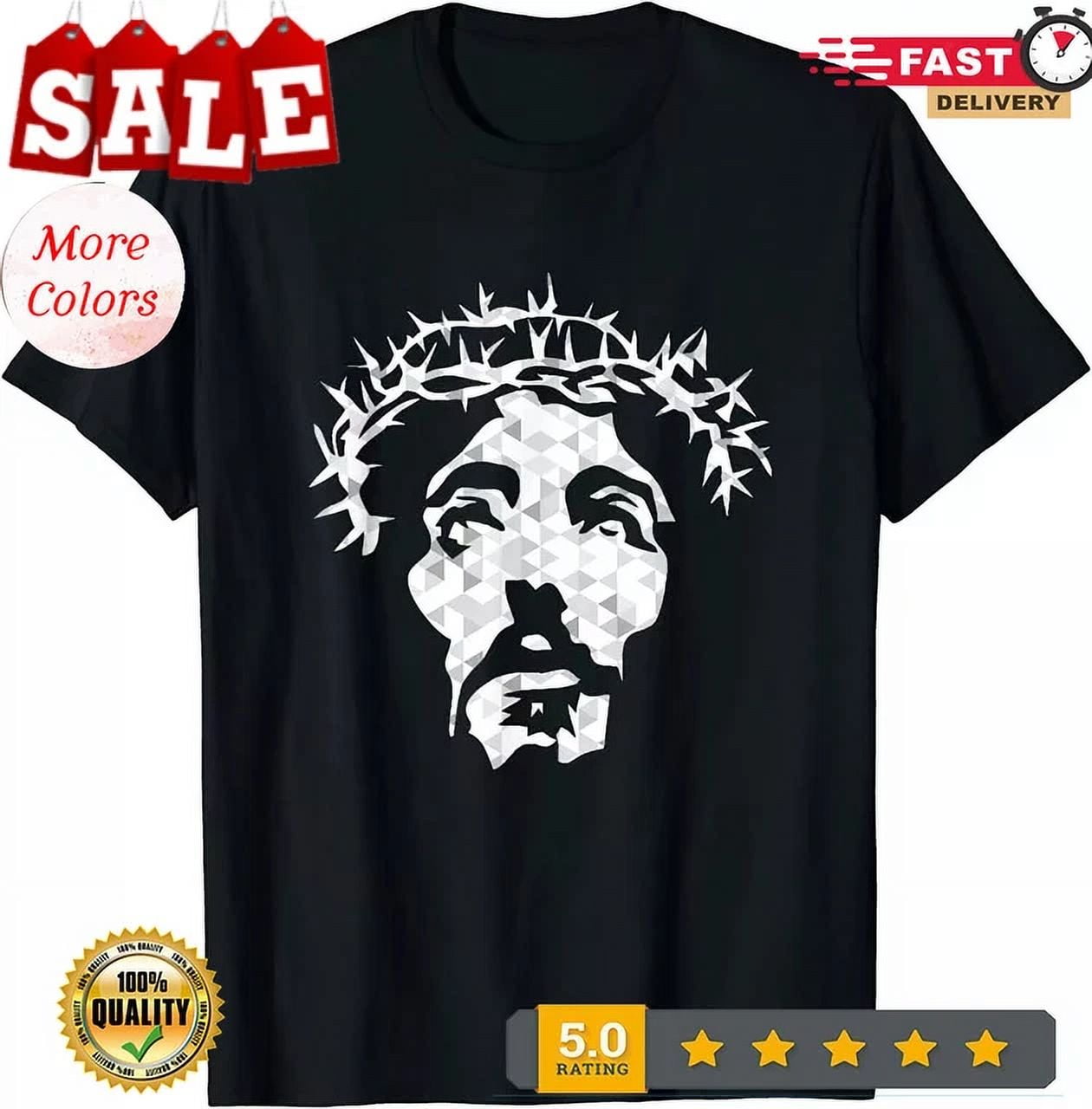 Hot Trending Tee With New Limited Abstract Jesus Christ Portrait Devout ...