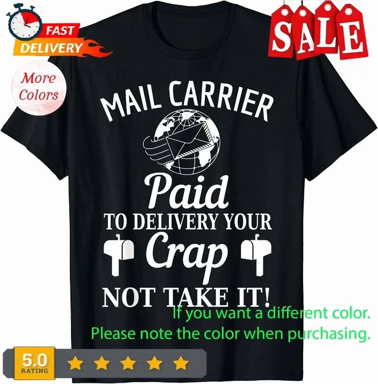 Hot Trending Tee With New Limited Mail Carrier Gift For Mailman Postman ...