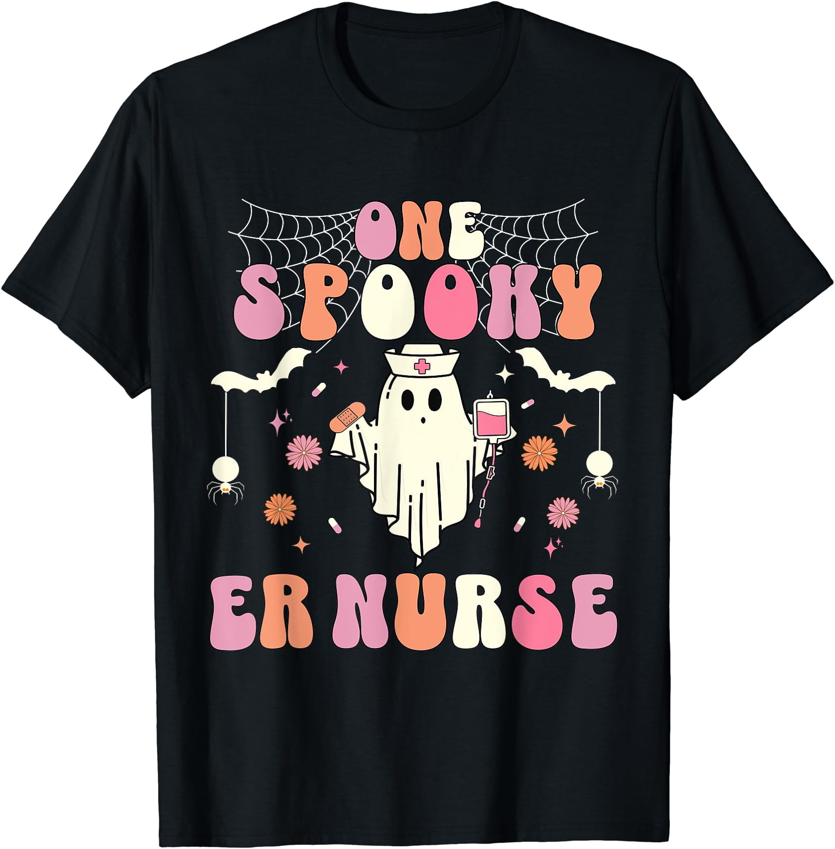 Hot Trending Tee With One Spooky Er Nurse Halowen Emergency Department ...