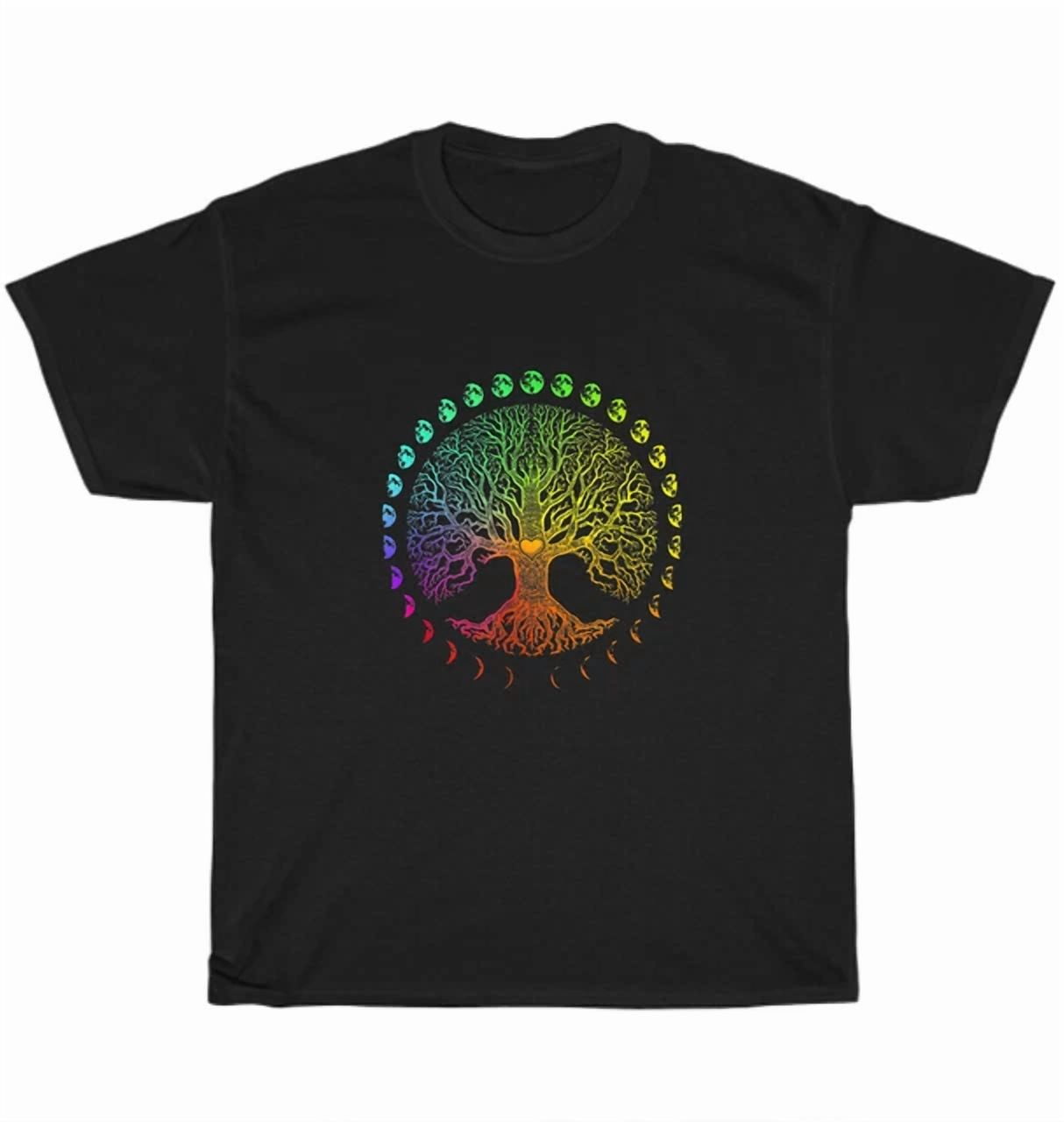 Hot Trending Tee With Phases Of The Moon Vibe Tree Life Mindfulness ...