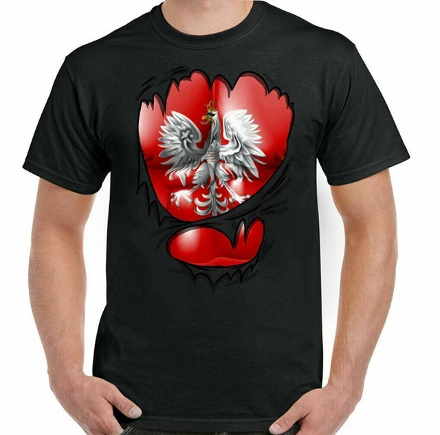 Hot Trending Tee With Poland T-Shirt Polish Football Flag Mens Womens ...