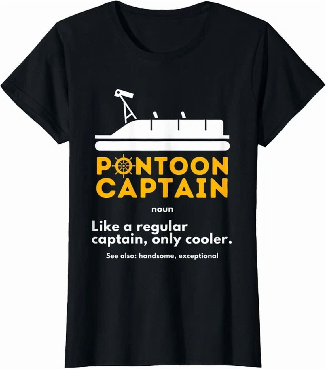 Hot Trending Tee With Pontoon Captain Definition - Boat Pontooning T ...