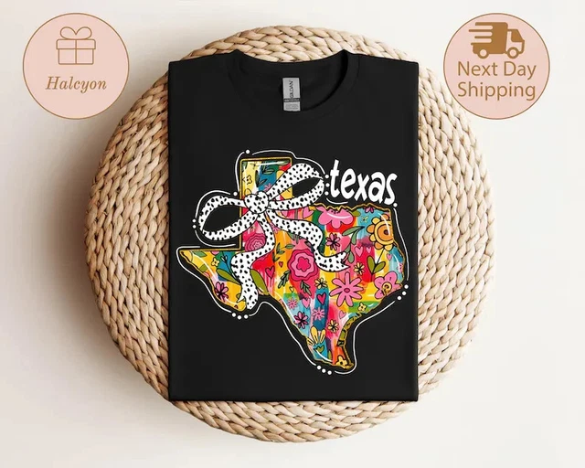 Hot Trending Tee With Pray For Texas Coquette Tx Map Strong Texas Flood ...