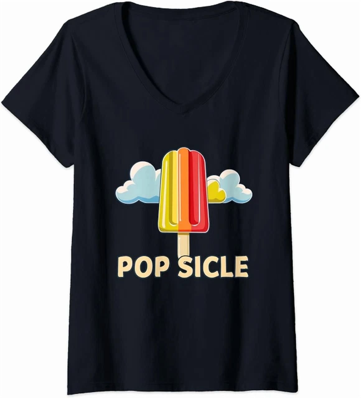 Hot Trending Tee With Rainbow Popsicle Outfit For Ice Cream Lovers ...