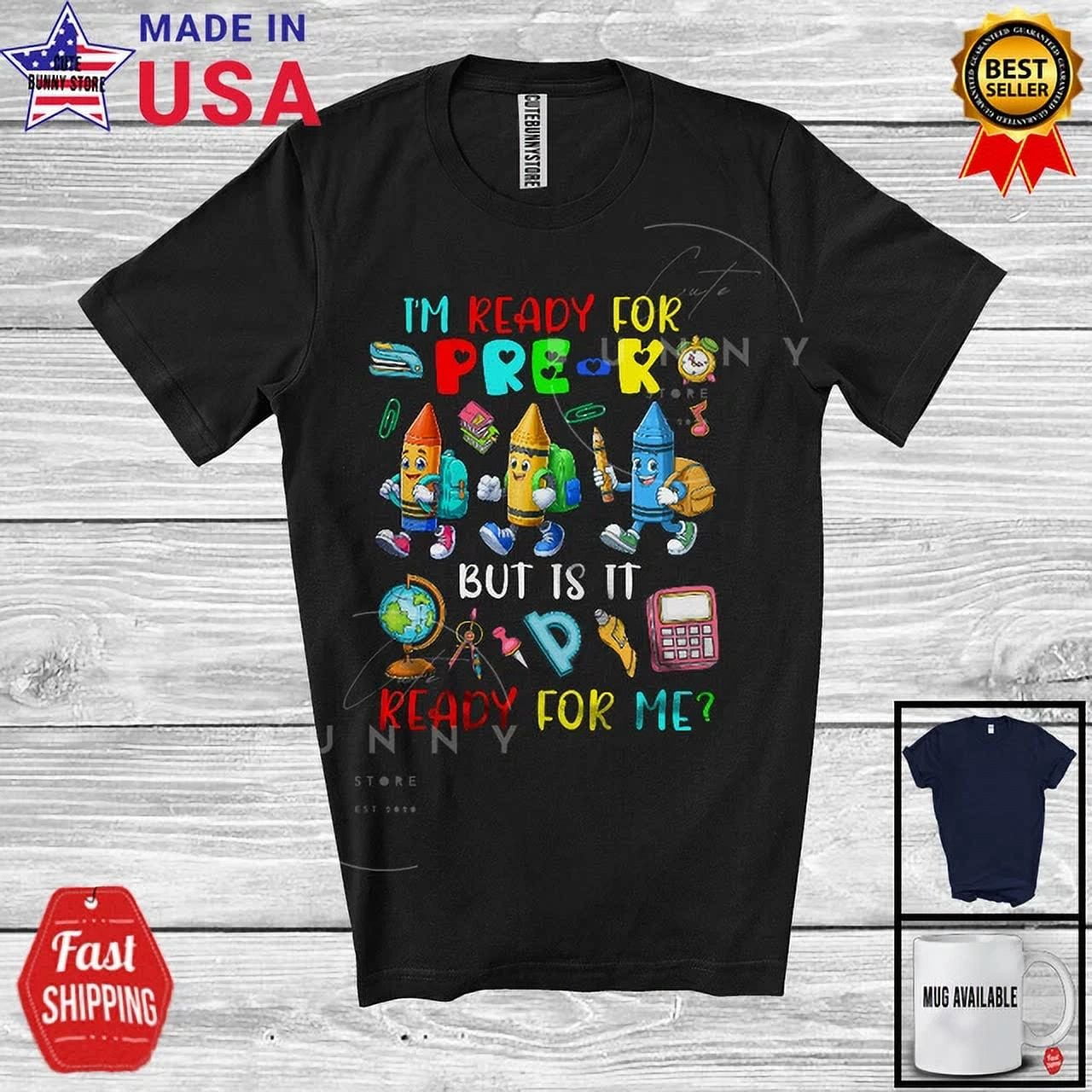 Hot Trending Tee With Ready For Pre-K But Is It Ready, Back To School ...