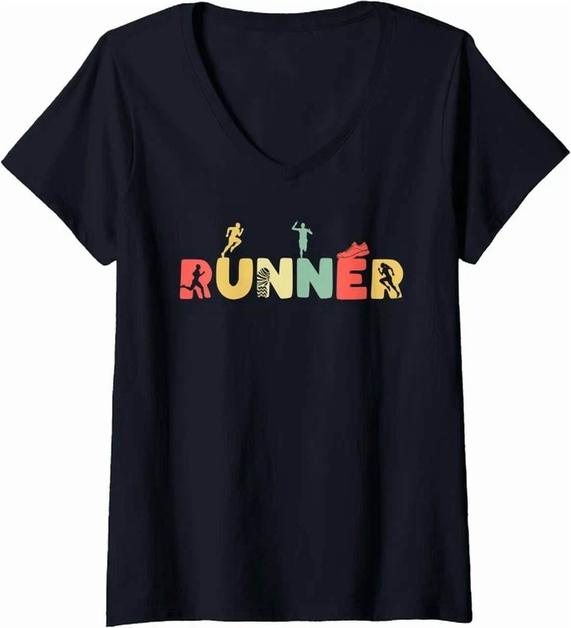 Hot Trending Tee With Retro Running Half Marathon Sport - Vintage ...