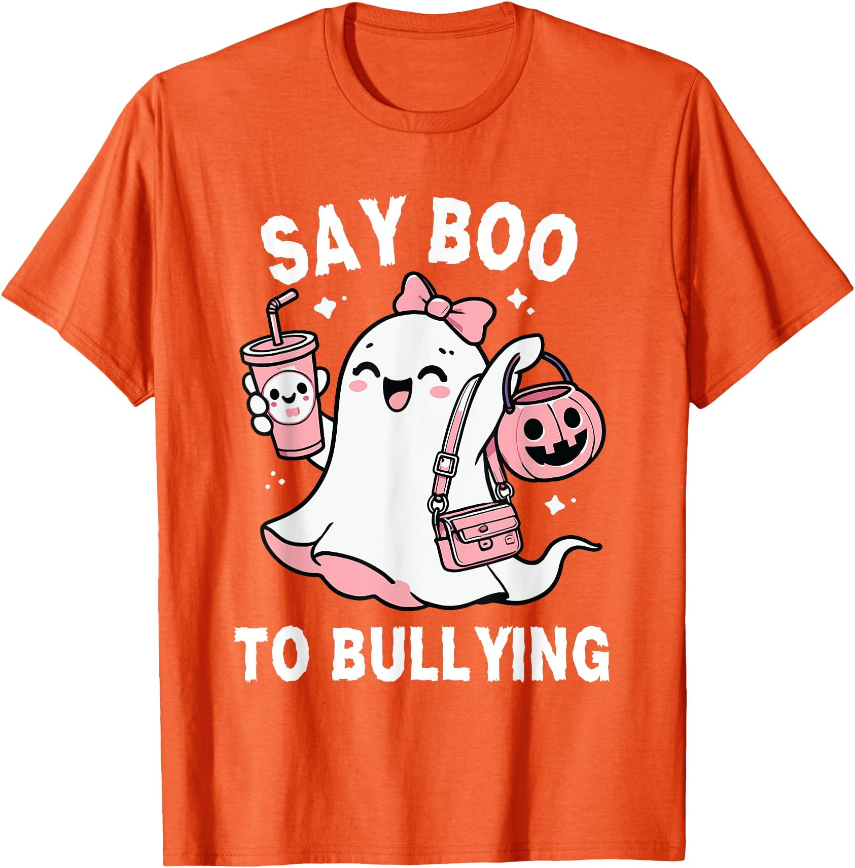 Hot Trending Tee With Say Boo To Bullying Orange Anti Bullying Unity ...