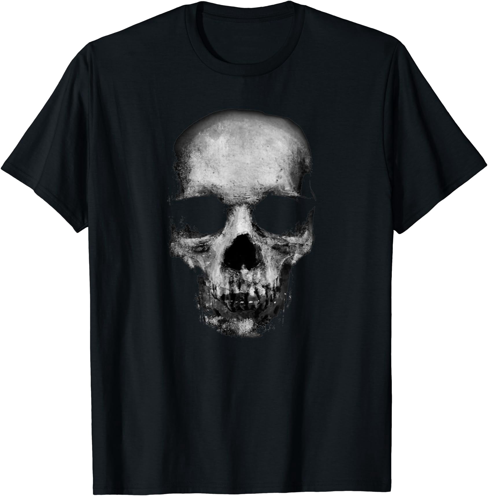 Hot Trending Tee With Scary Face Skull Faded Horror Creepy Spooky ...