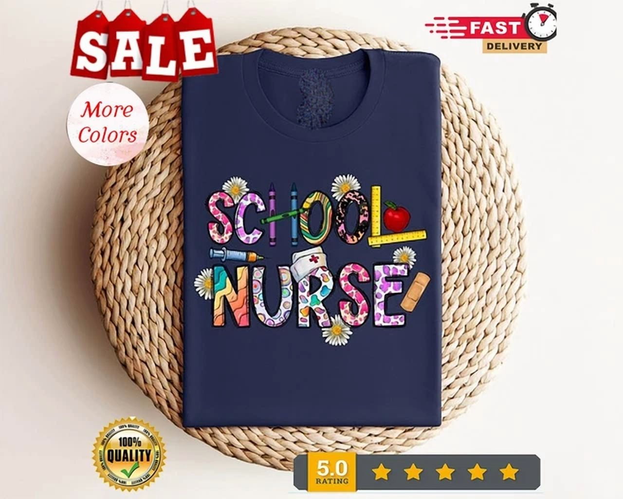 Hot Trending Tee With School Nurse Shirt Nurse Tshirt School Shirts For ...