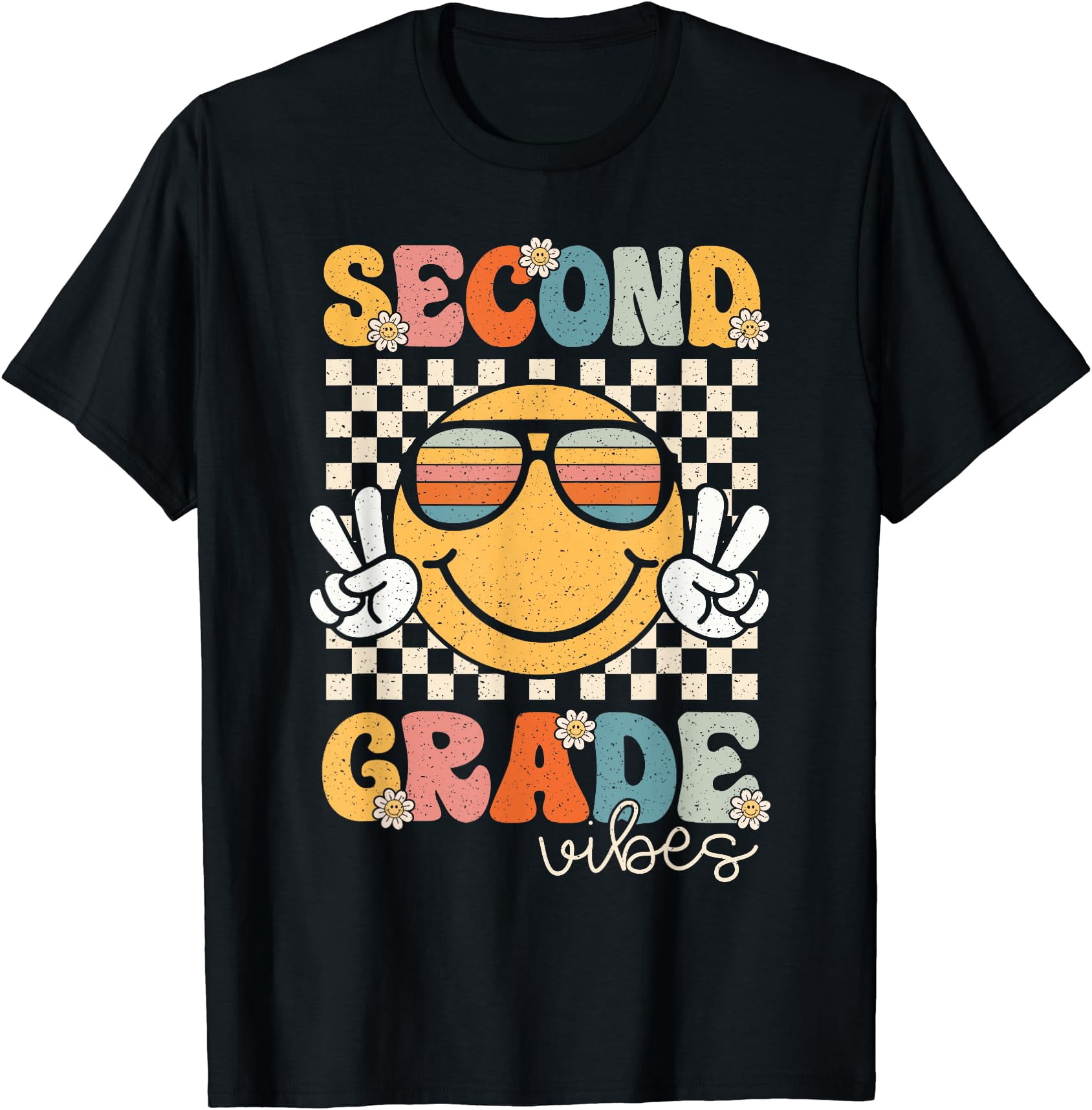 Hot Trending Tee With Second Grade Vibes Smile First Day Of School 2Nd ...