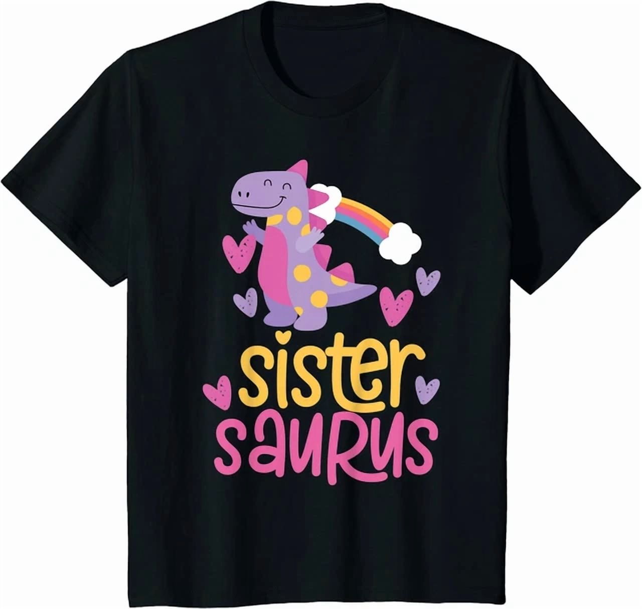 Hot Trending Tee With Sister Saurus Sister Saurus Dinosaur Family ...