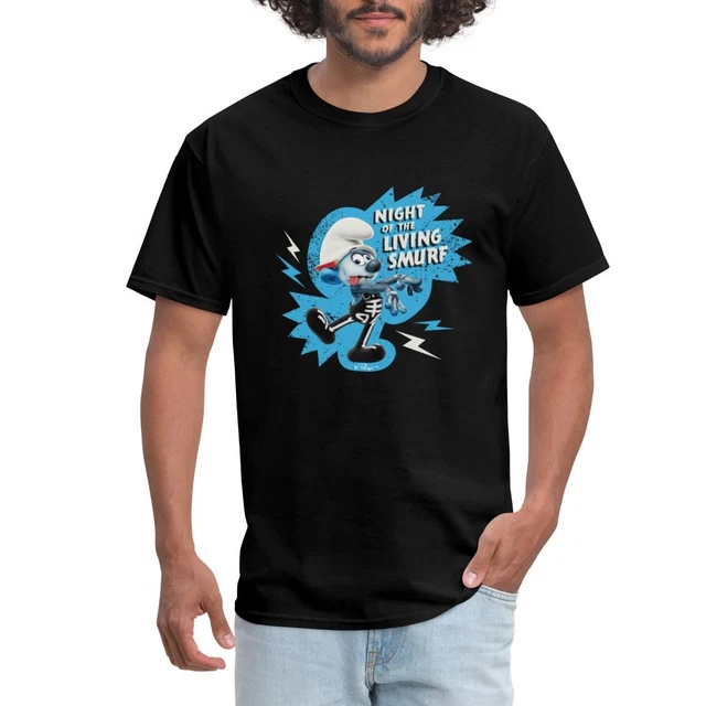 Hot Trending Tee With Smurfs Skeleton Light Of The Living Smurf Unisex ...