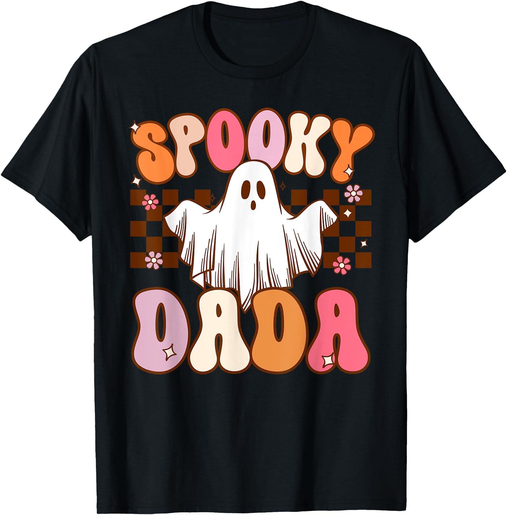 Hot Trending Tee With Spooky Dada Halowen Dad Ghost Retro Groovy ...