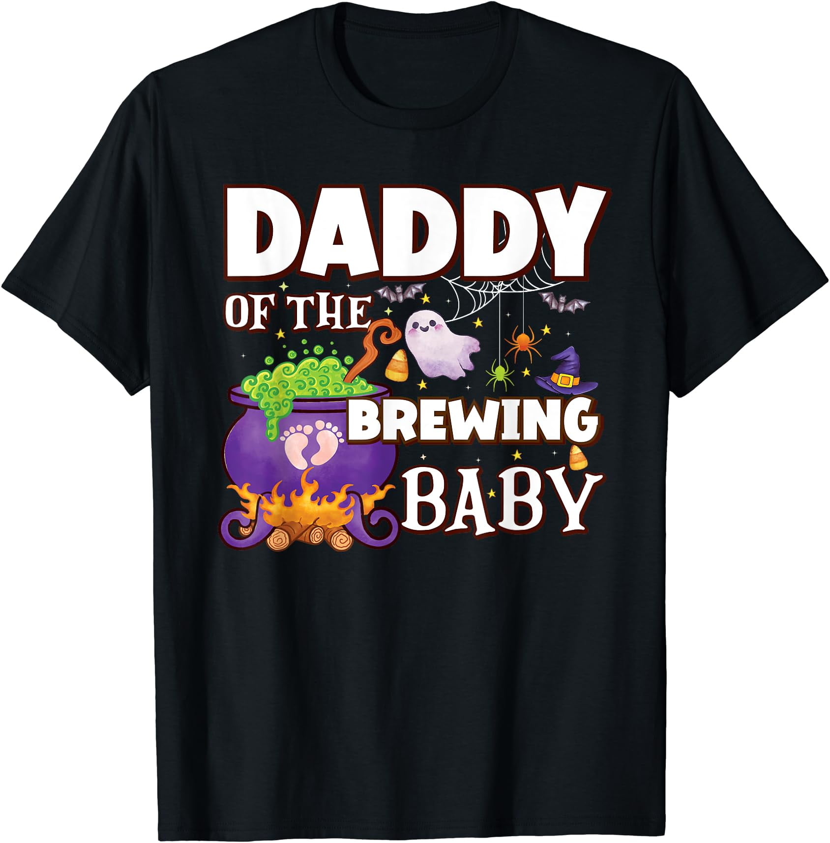 Hot Trending Tee With Spooky Daddy Of Brewing Baby Halowen Theme Baby ...