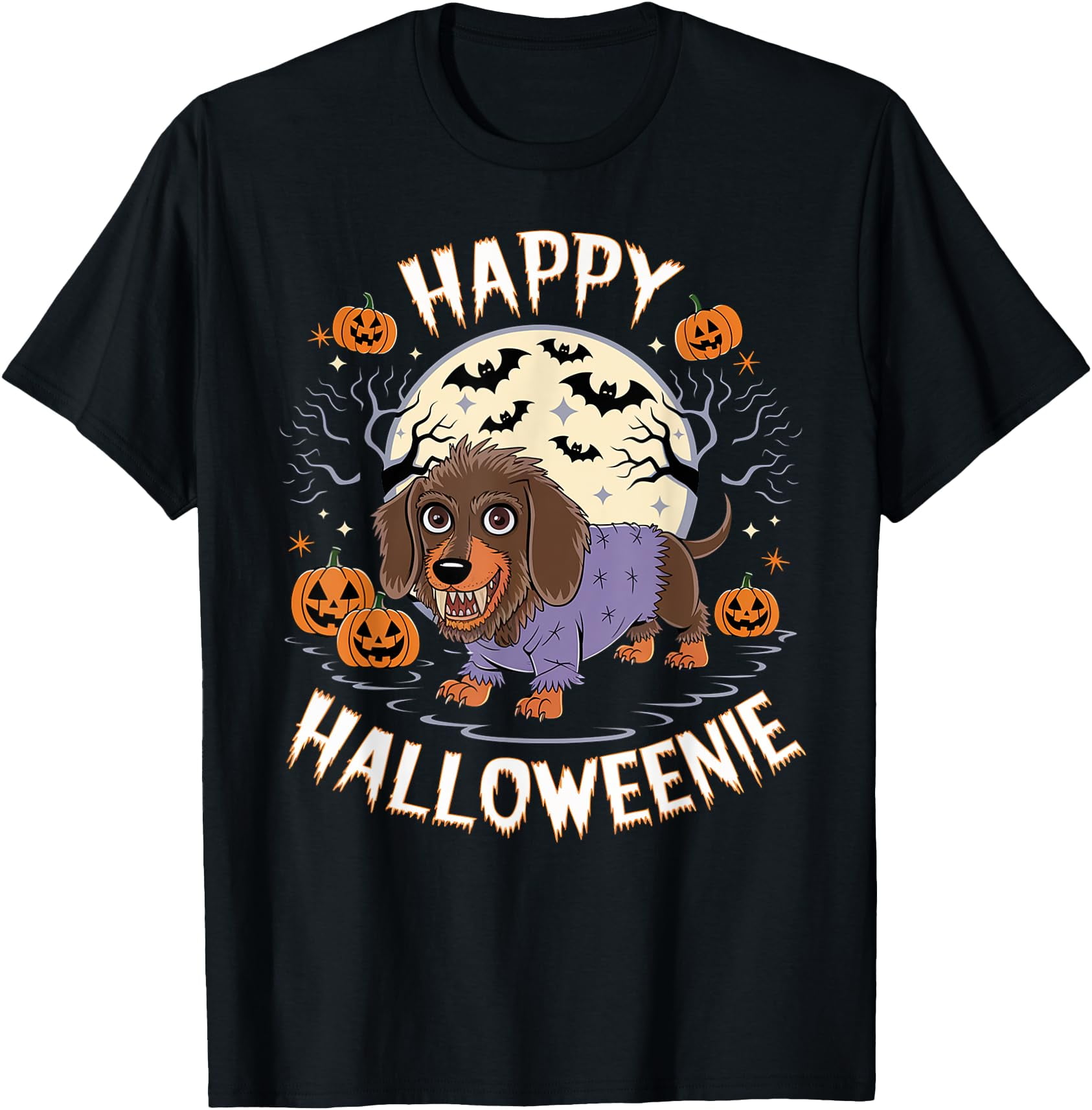 Hot Trending Tee With Spooky Halowen Zombie Dachshund Holiday Dog Owner ...