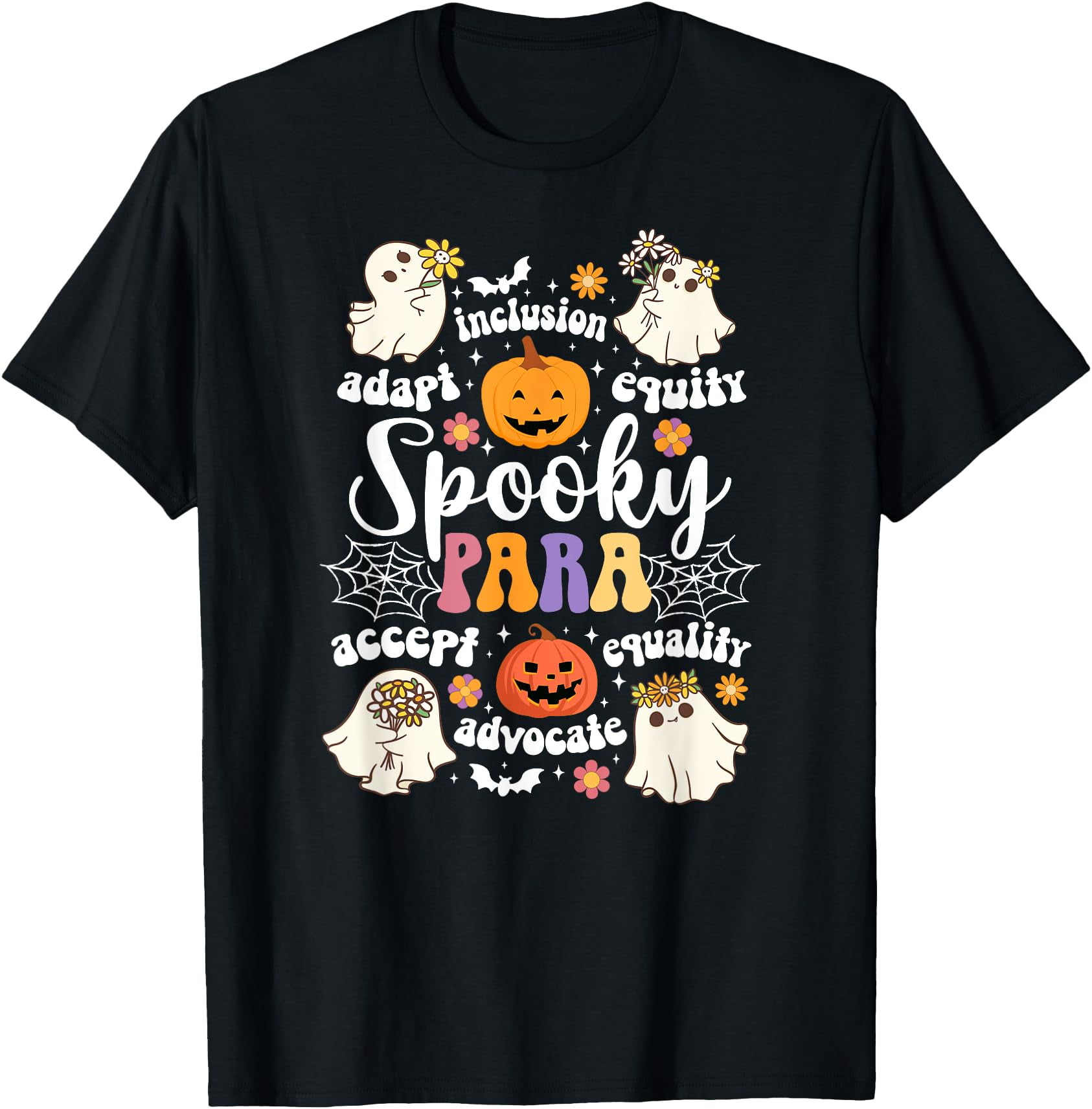 Hot Trending Tee With Spooky Para Parapro Groovy Paraprofessional Unisex S-5Xl T-Shirt - Walmart.com