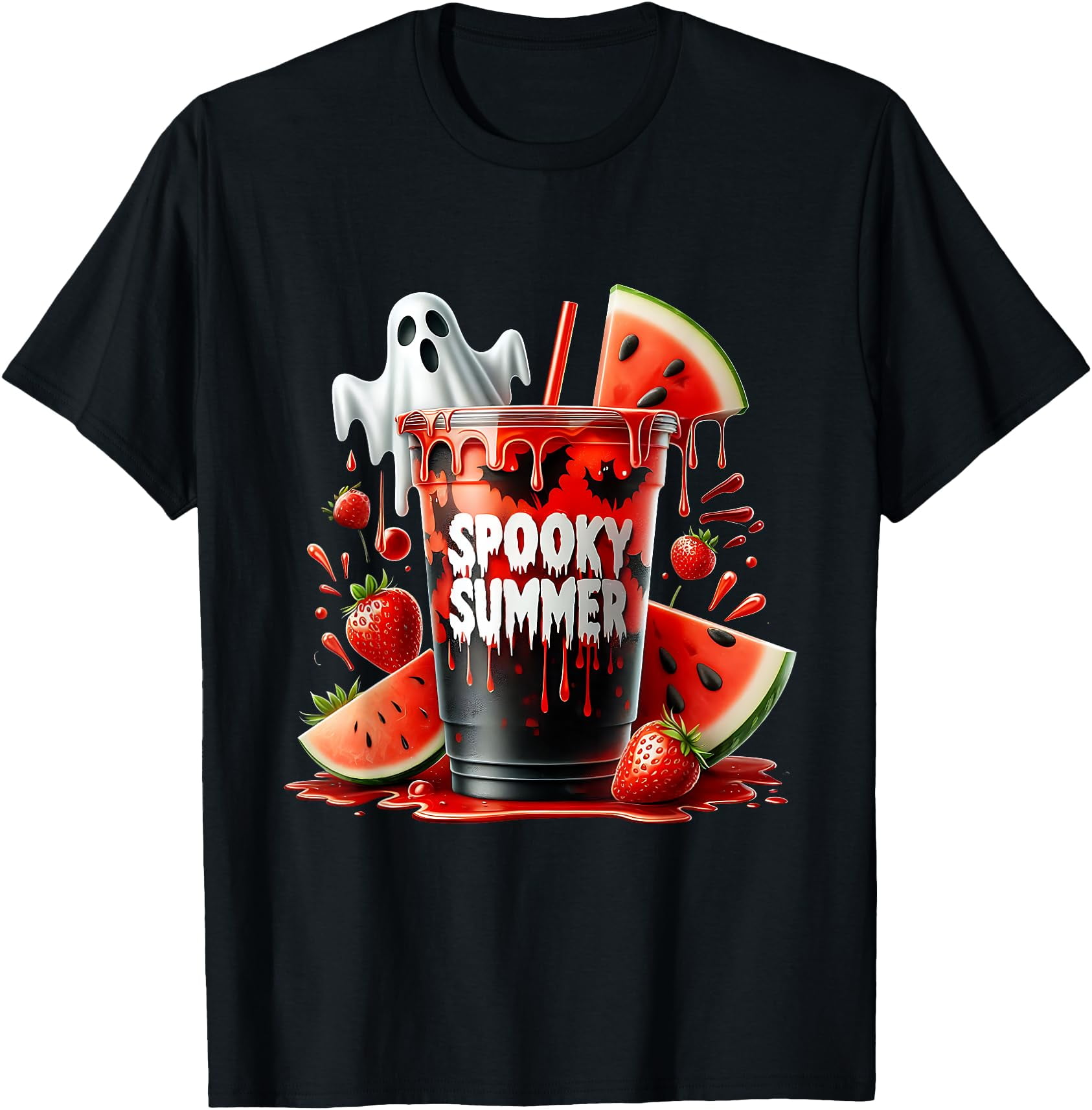 Hot Trending Tee With Spooky Summer Summerween Vibes Funny Summer ...