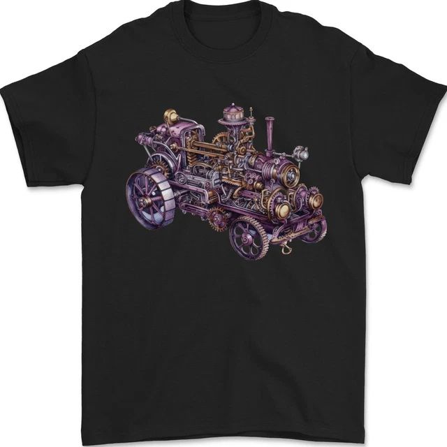 Hot Trending Tee With Steampunk Steam Engine Mens Womens S-5Xl T-Shirt ...