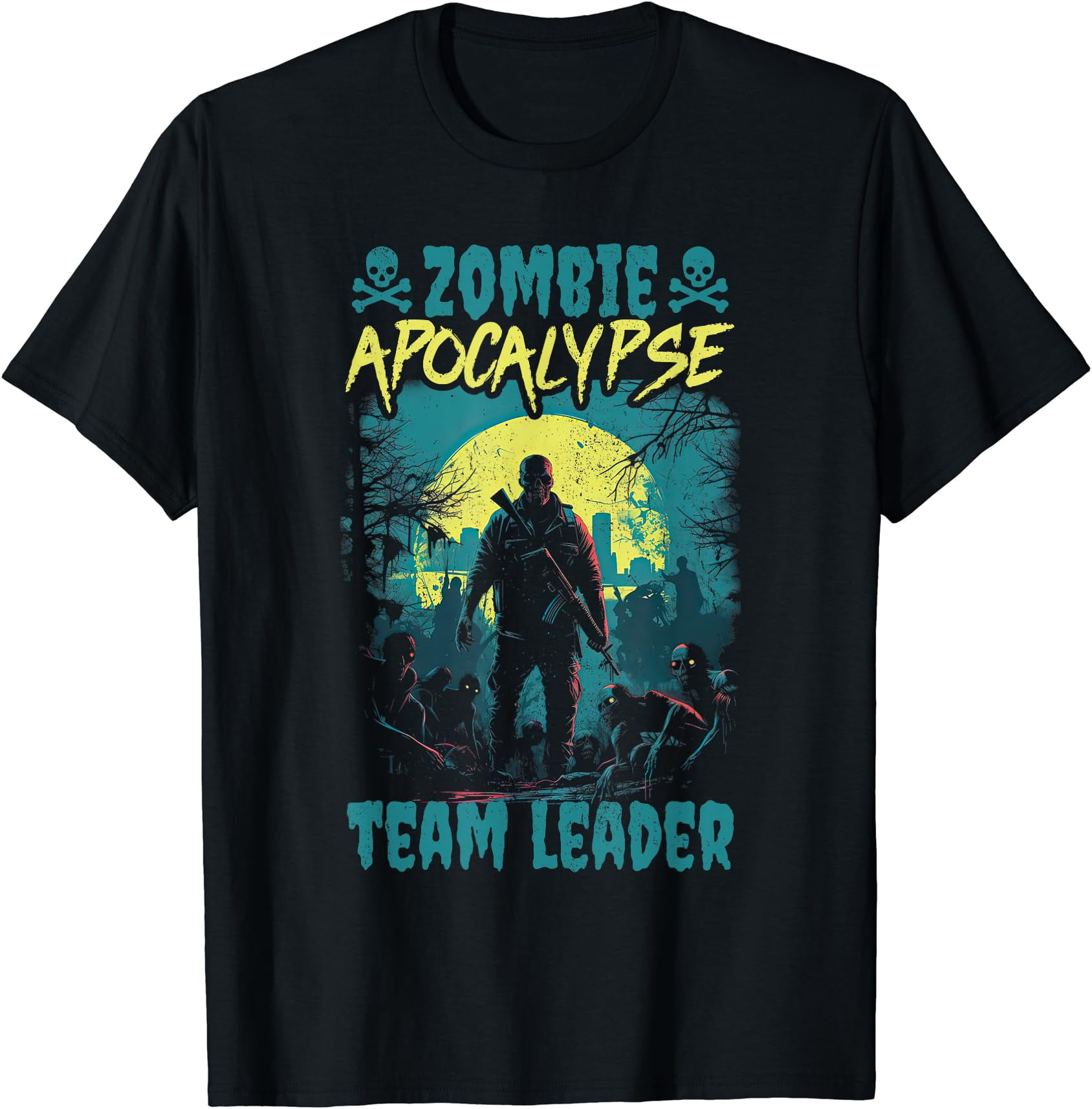 Hot Trending Tee With Survival Zombie Apocalypse Team Leader Post ...
