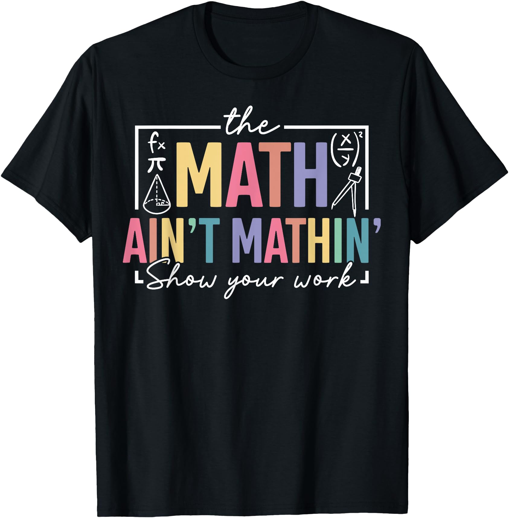 Hot Trending Tee With The Math Ain'T Mathin Funny Math Mom & Dad And Teacher T-Shirt - Walmart.com