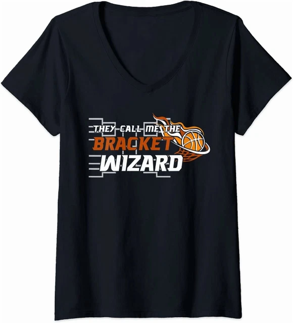 Hot Trending Tee With They Call Me The Bracket Wizard Basketball Sports ...
