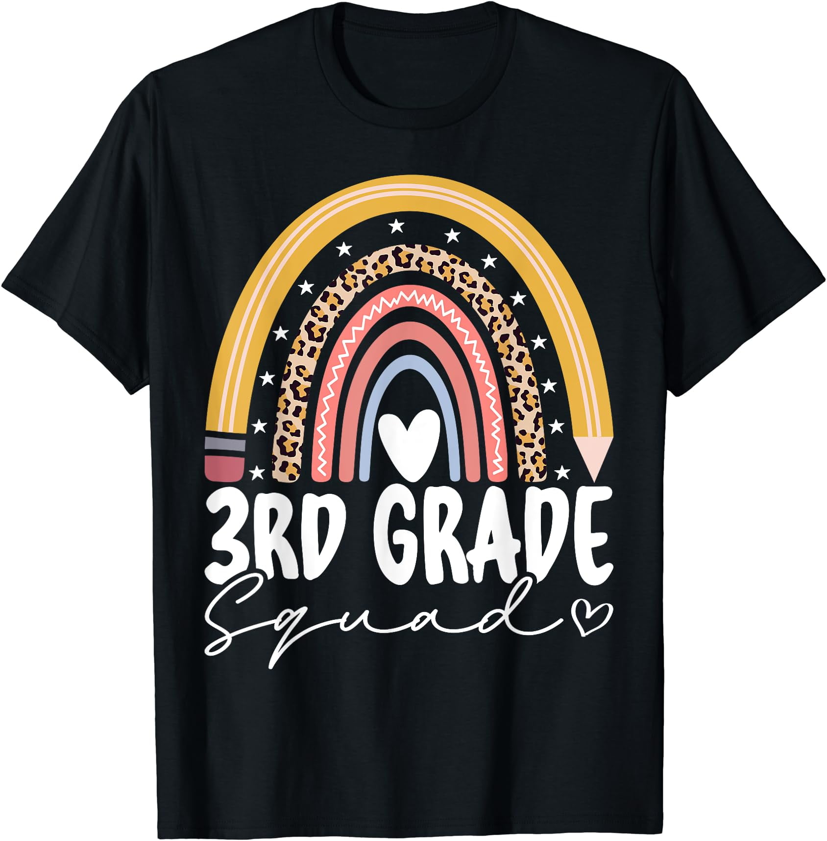 Hot Trending Tee With Third Grade Squad 3Rd Grade Team Retro First Day Of School Mom & Dad And ...