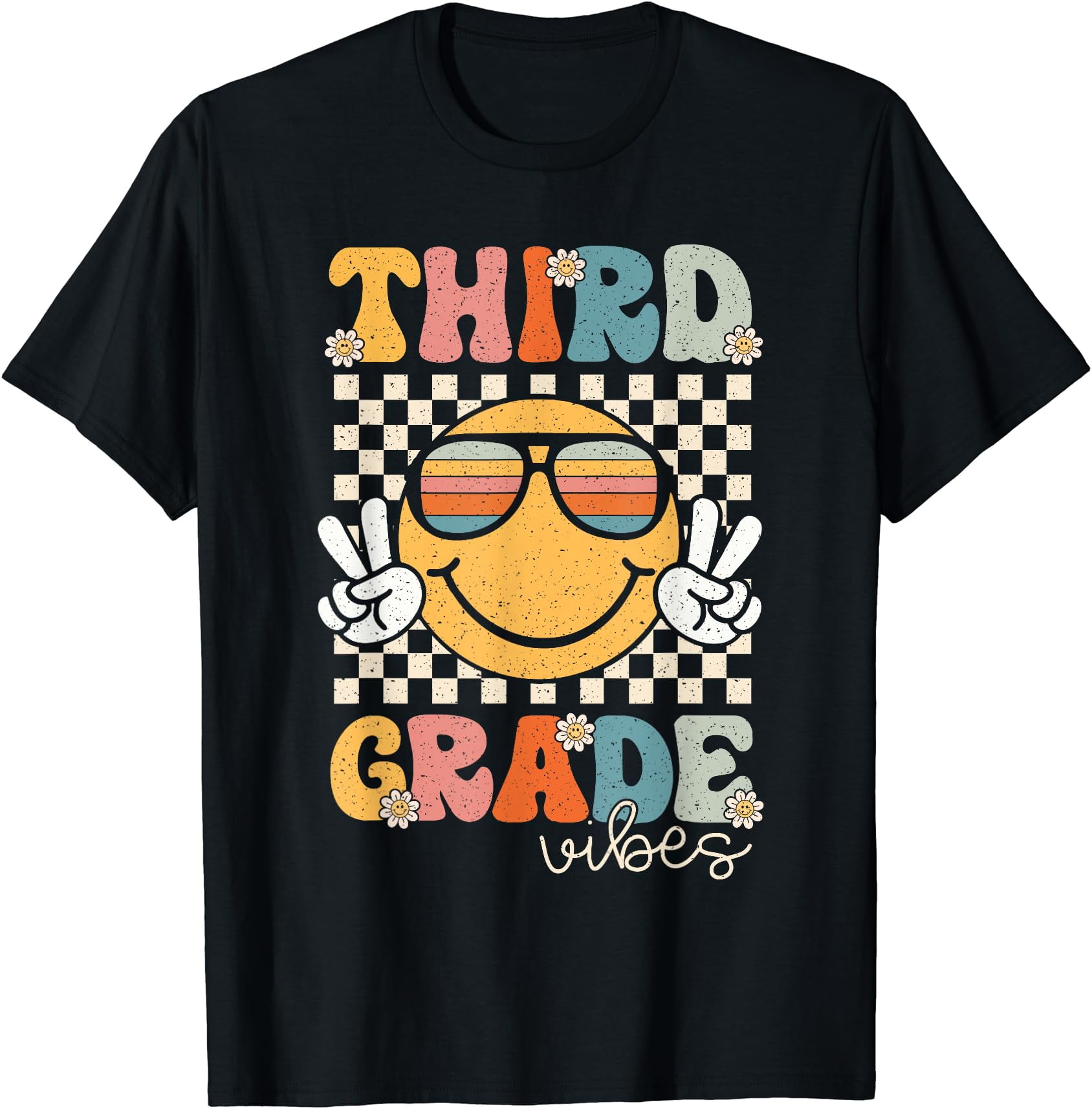 Hot Trending Tee With Third Grade Vibes Smile First Day Of School 3Rd ...